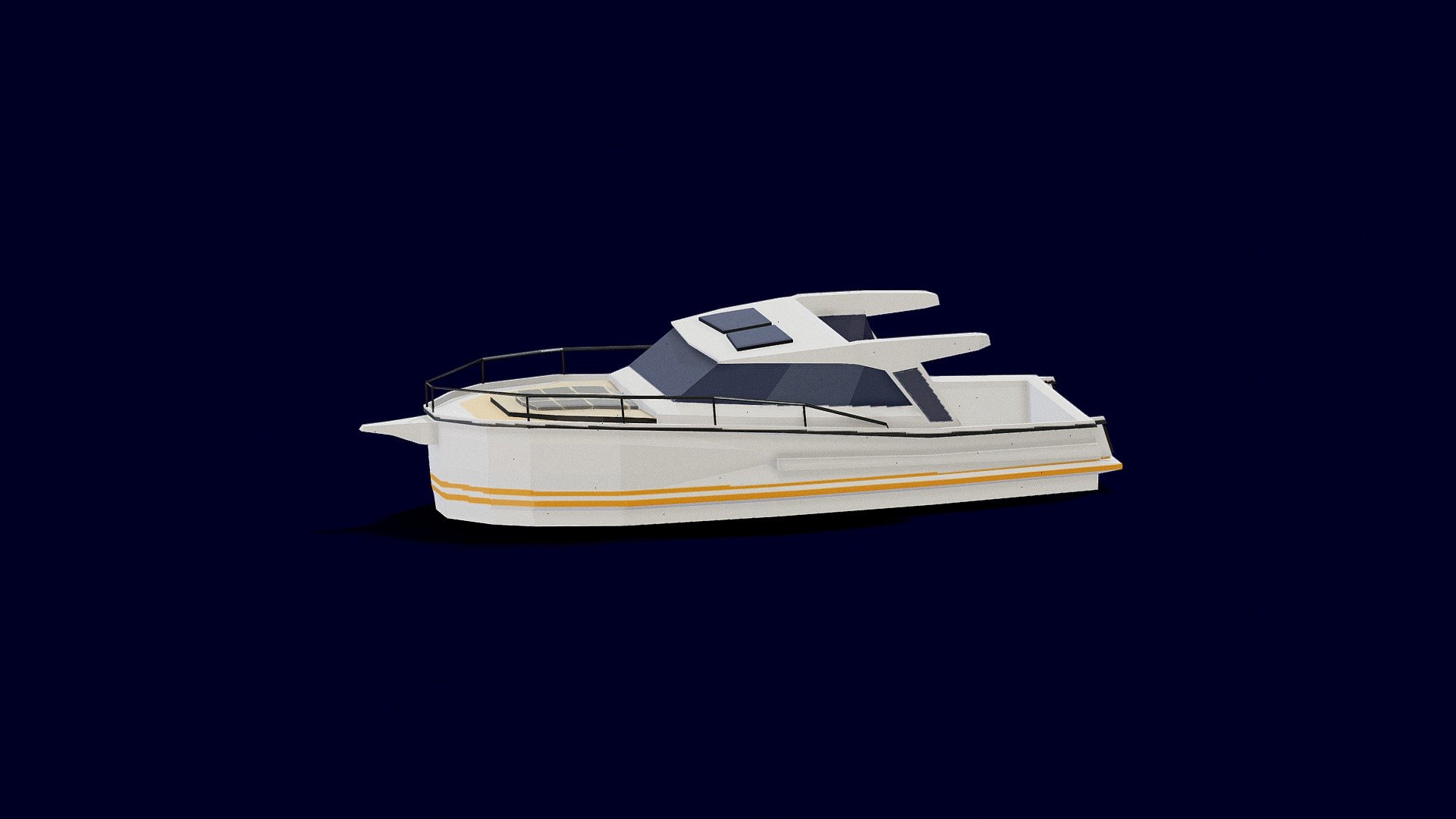 Low-poly yatch (animation) - Download Free 3D model by dannzjs [35b5b13 ...