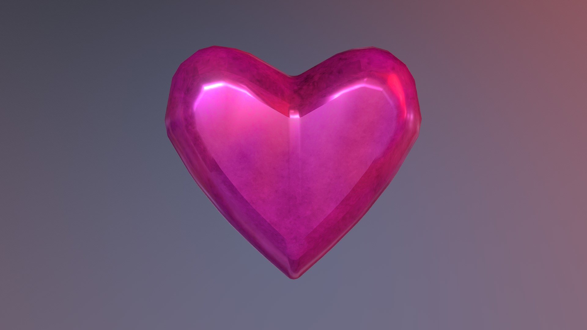 Pink Heart - 3D model by Caio Filizola (@Mrcaioavatar) [35b6655 ...
