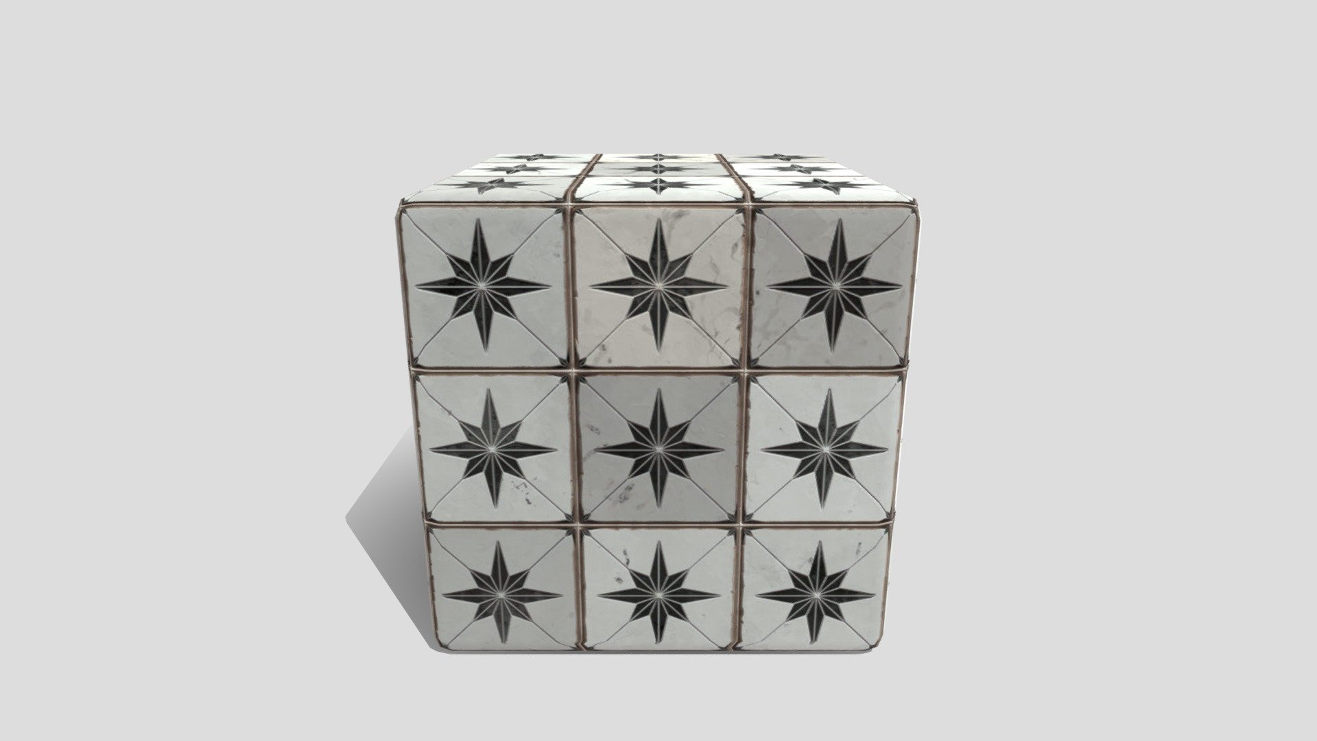 Grid Pattern Brick - Download Free 3D model by tokiku0617 [35b6ba5 ...