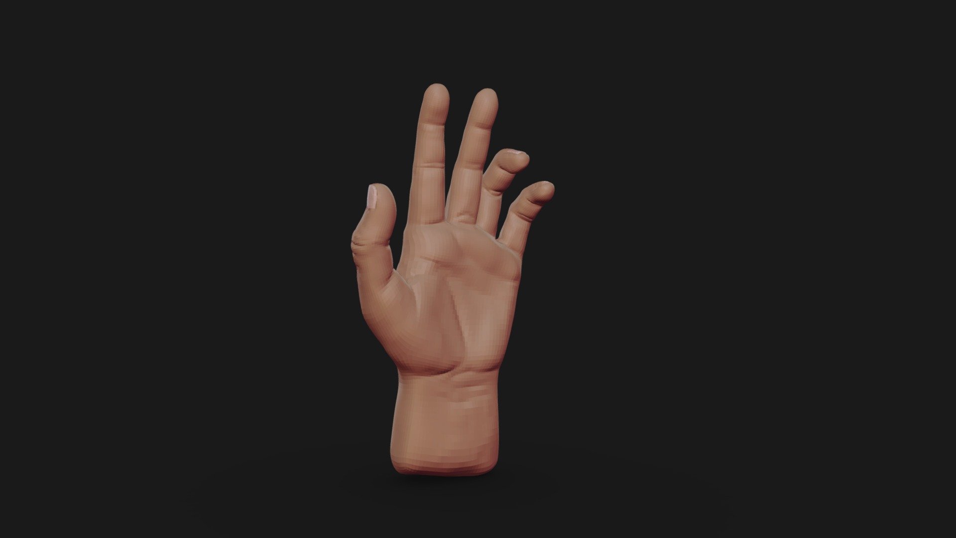 Mano humana (model box) - 3D model by Carmen Mora (@CarmenVMora ...