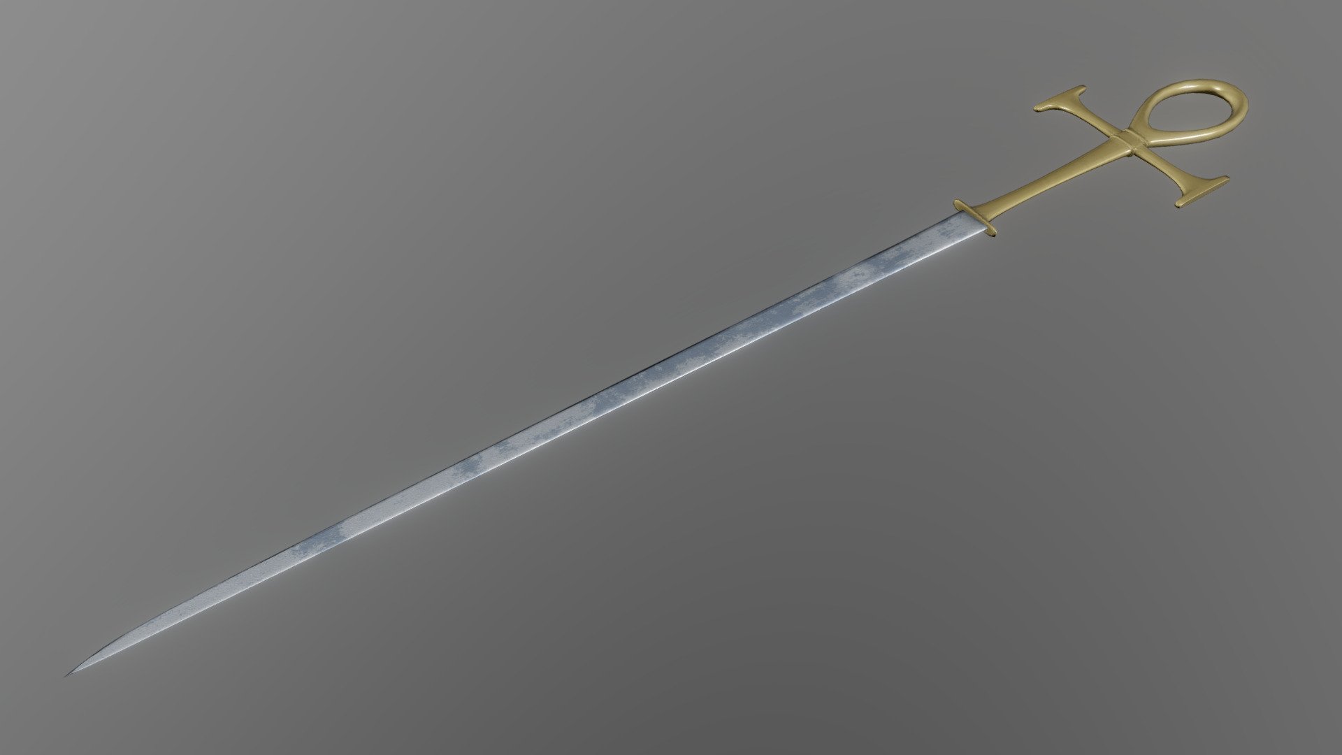 Ankh Sword (Gold) - Buy Royalty Free 3D model by shimtimultimedia ...