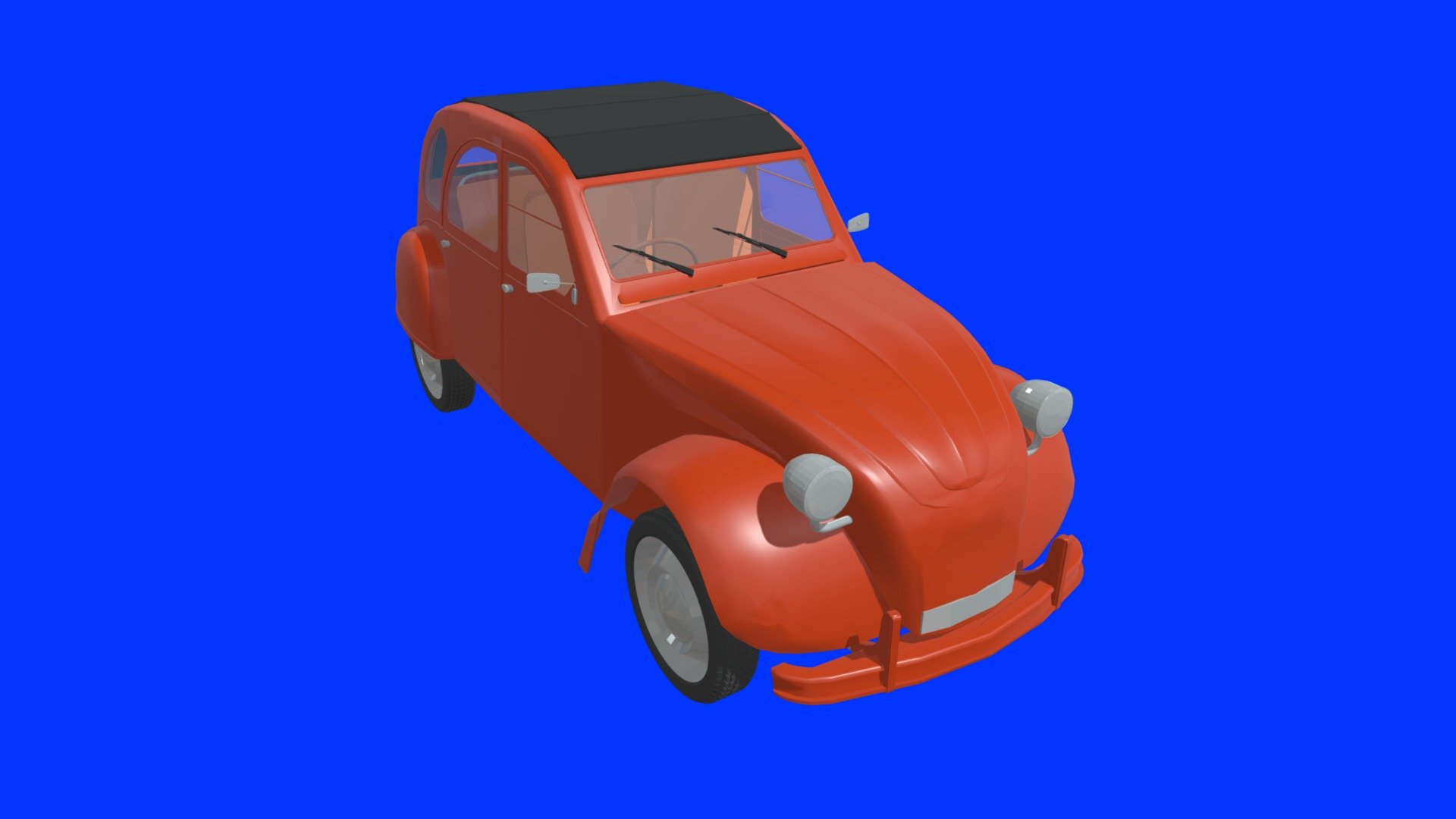 Laytonmobile (Professor Layton Car)(Citroen 2CV) - Download Free 3D ...