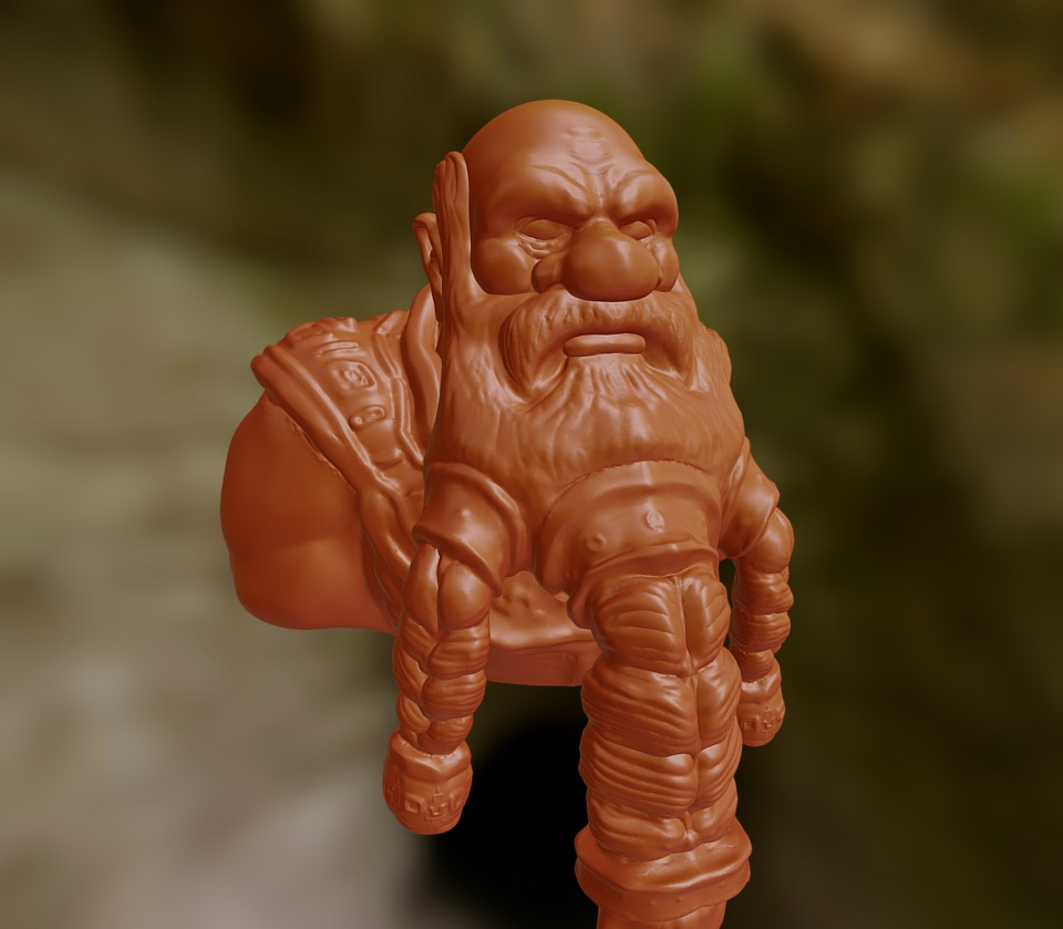 Dwarven warrior bust - 3D model by John S (@jormungandr) [35c0b2e ...