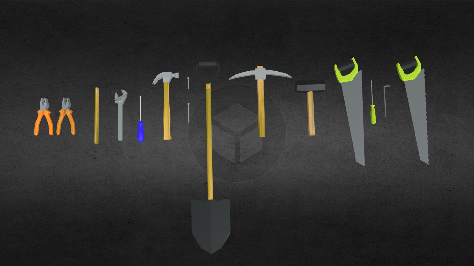 tools low poly - Download Free 3D model by Adventure Dude ...