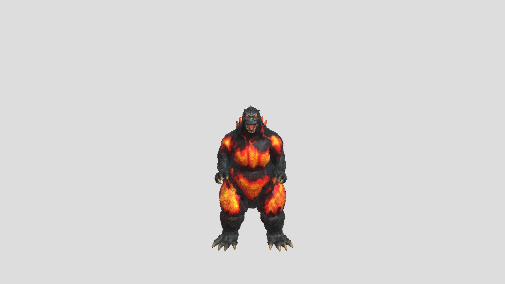 Burning Godzilla - Download Free 3D model by BaragonGamer rawr ...