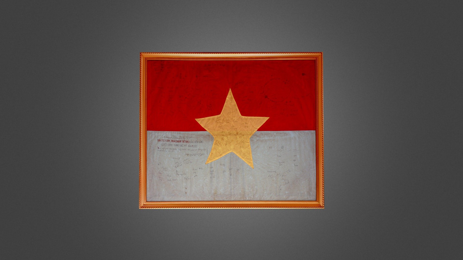 101. Cờ mặt trận dân tộc GPMN Việt Nam - 3D model by Di sản văn hóa ...