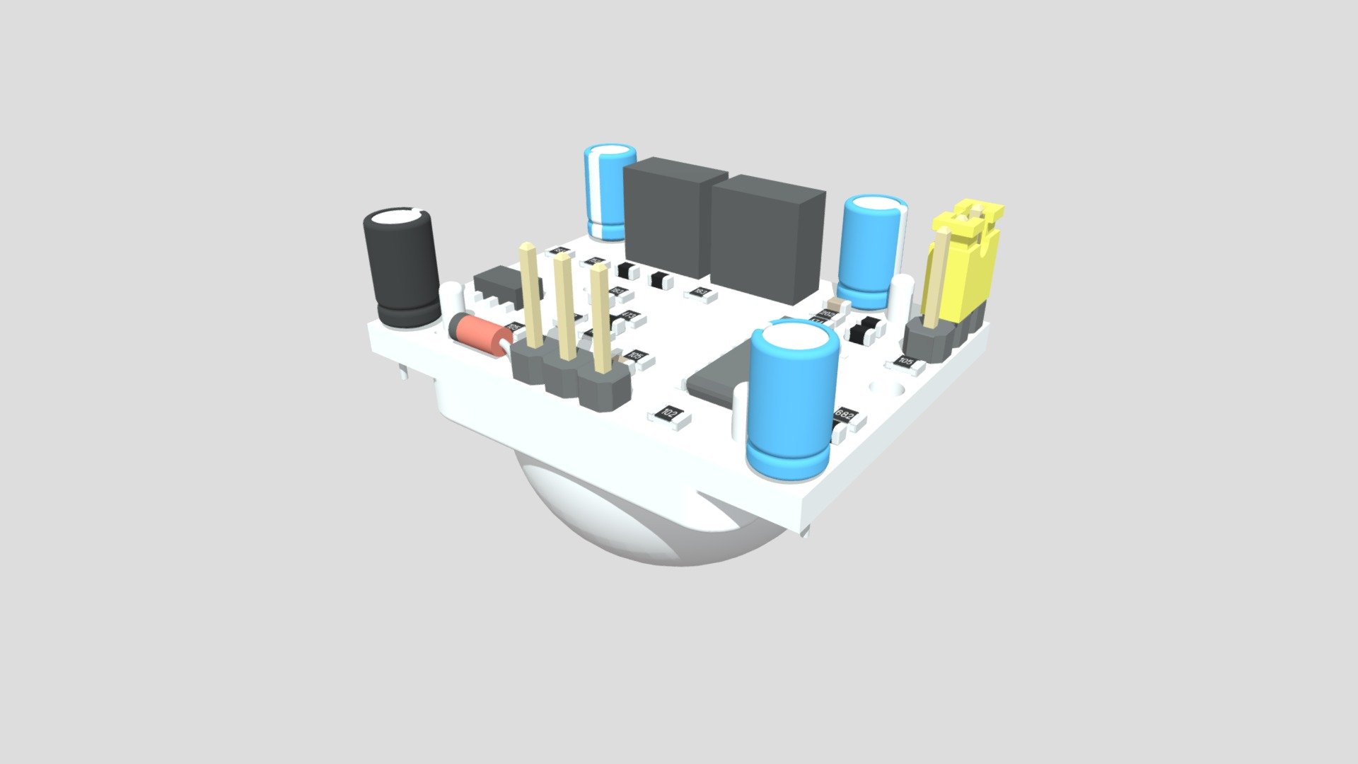 Motion sensor - 3D model by MAKERSTEAM [35c638b] - Sketchfab