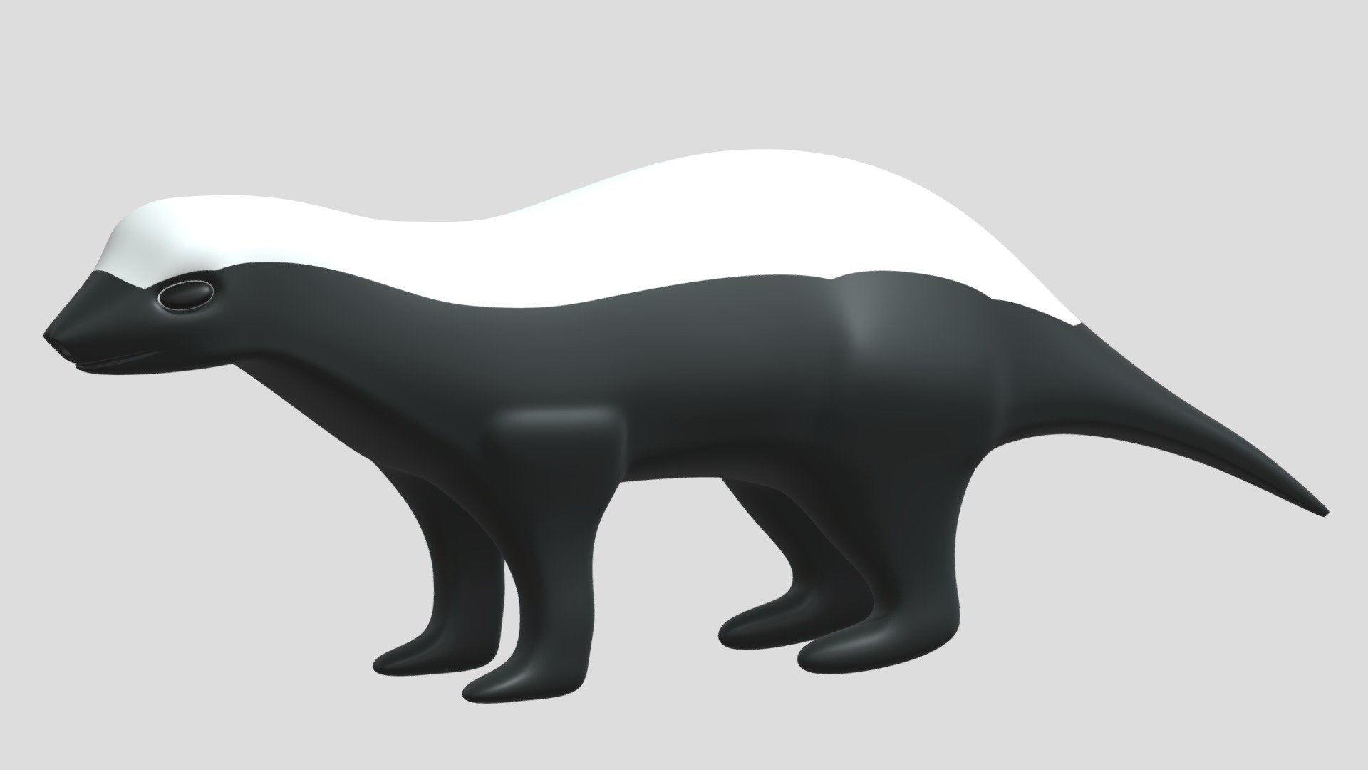 Cartoon Cute Honey Badger - Buy Royalty Free 3D model by Philip Storm ...