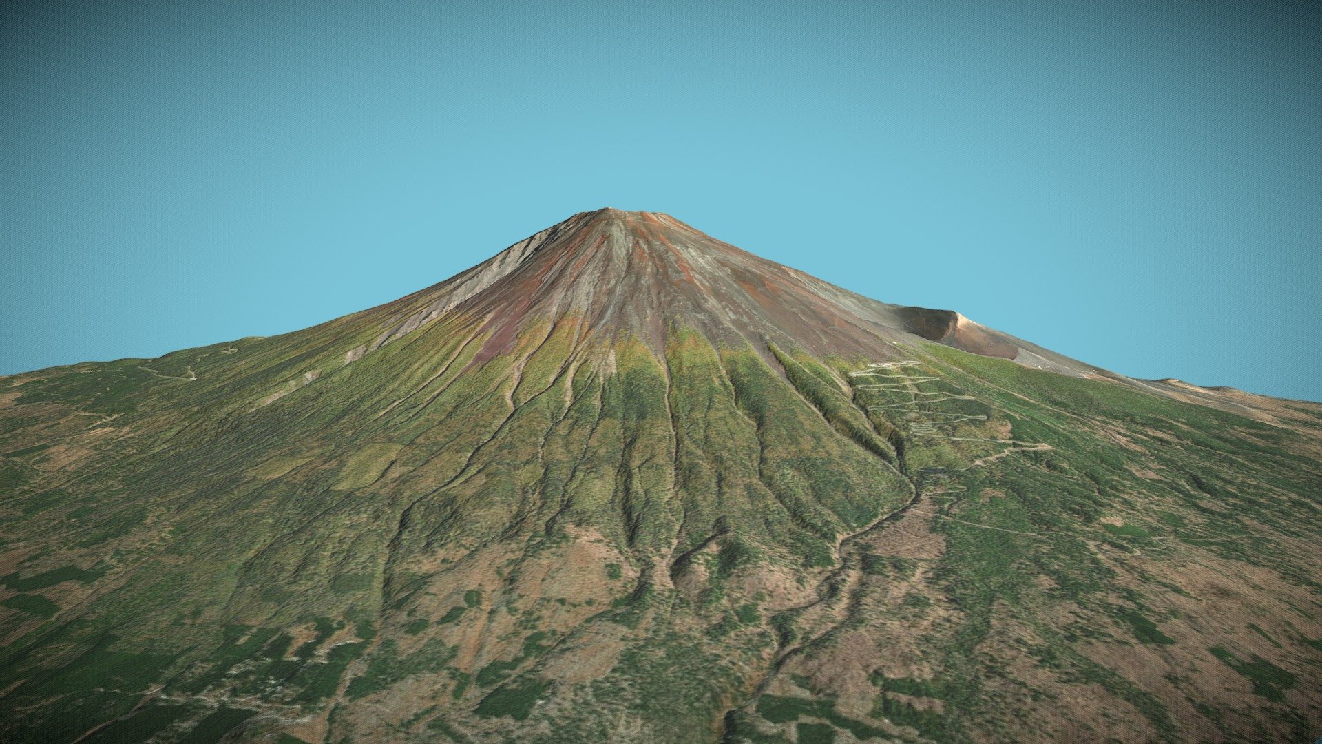 Monte Fuji (Japón) - Download Free 3D model by Arquitecto Técnico Luis ...
