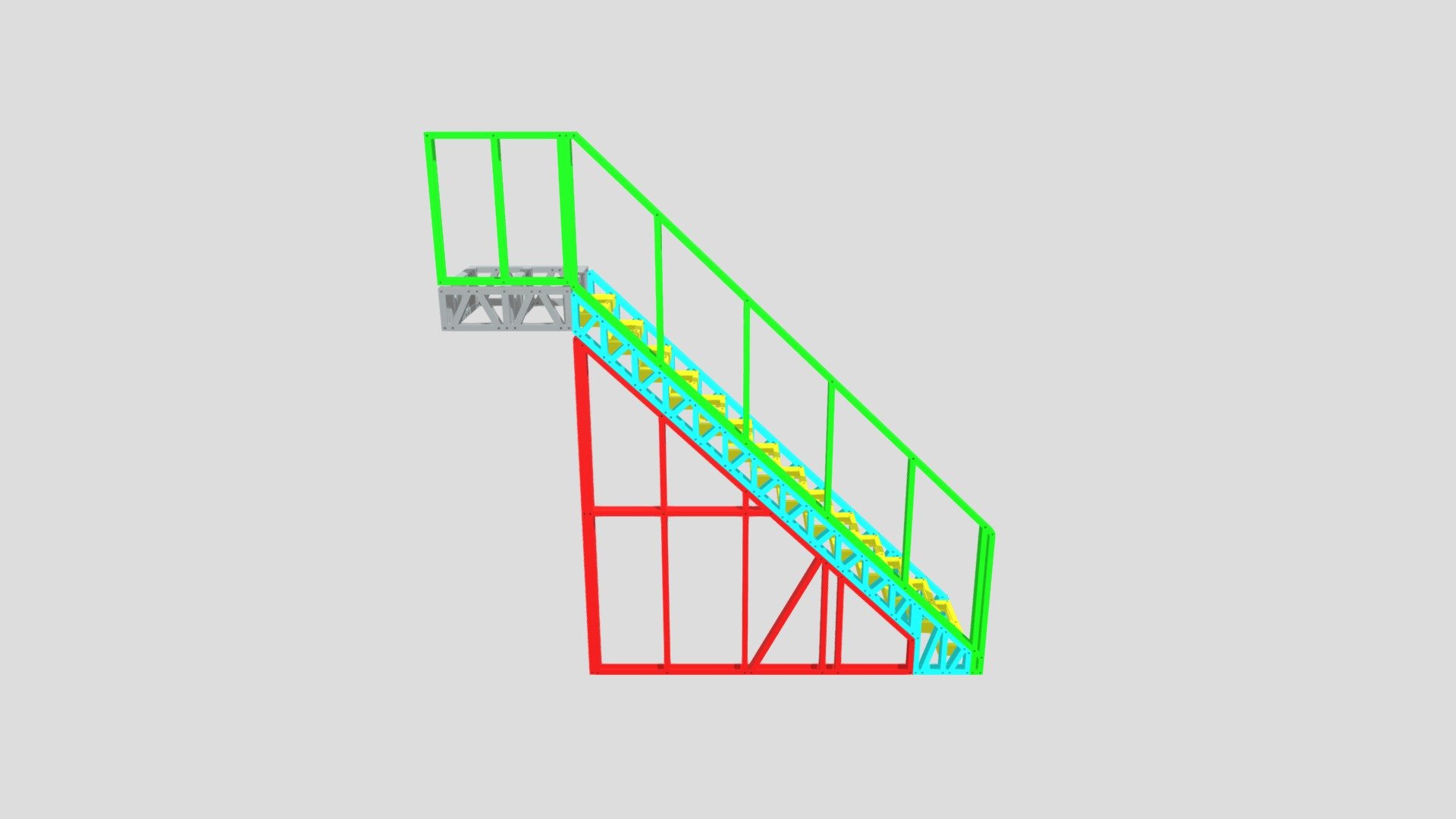 LBeuth - Stairs Rev 1 - Download Free 3D model by Steel Frame Solutions ...