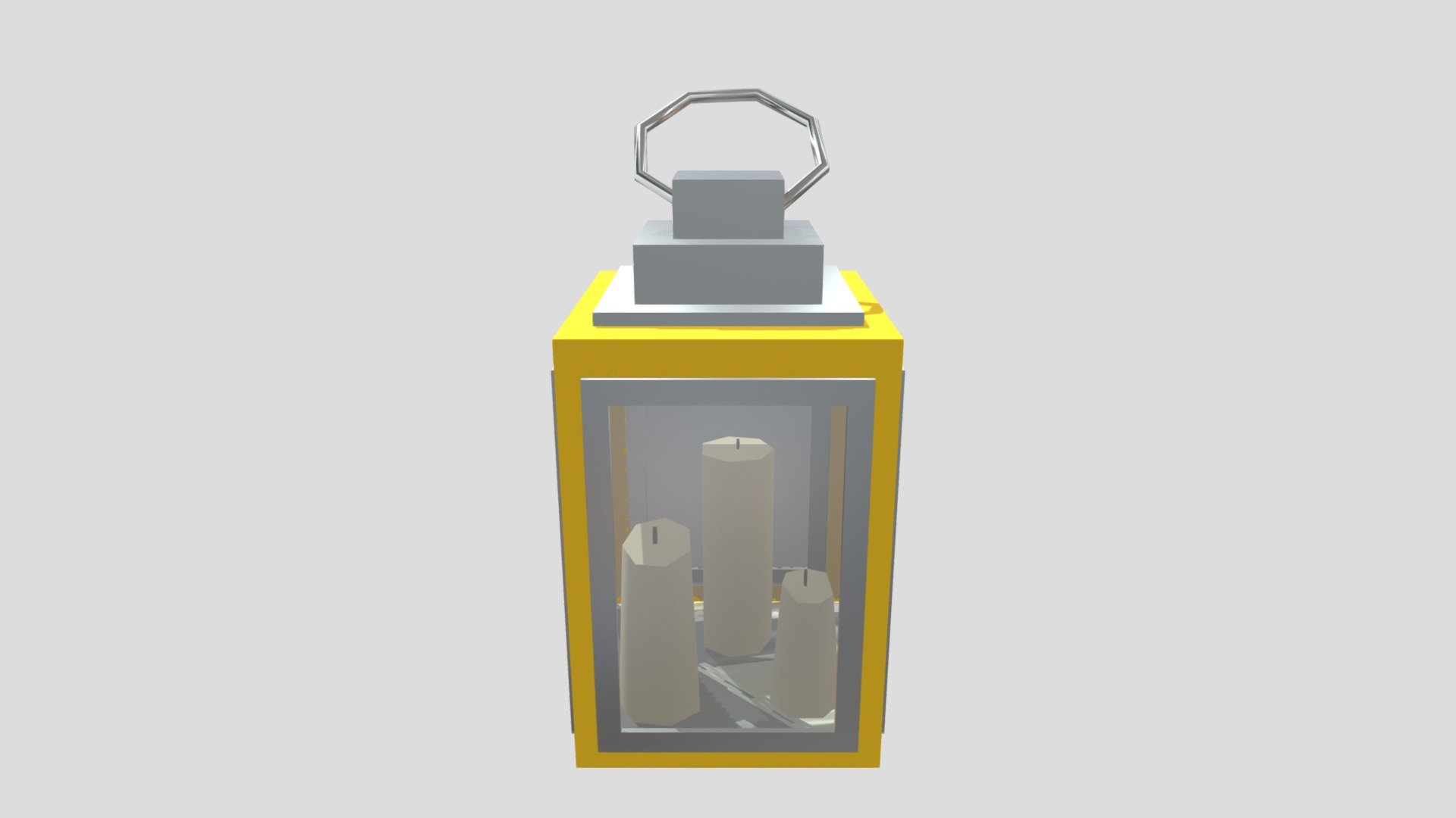 Low Poly Candle Lantern - 3D model by oliviabrosnan [35c9ef8] - Sketchfab