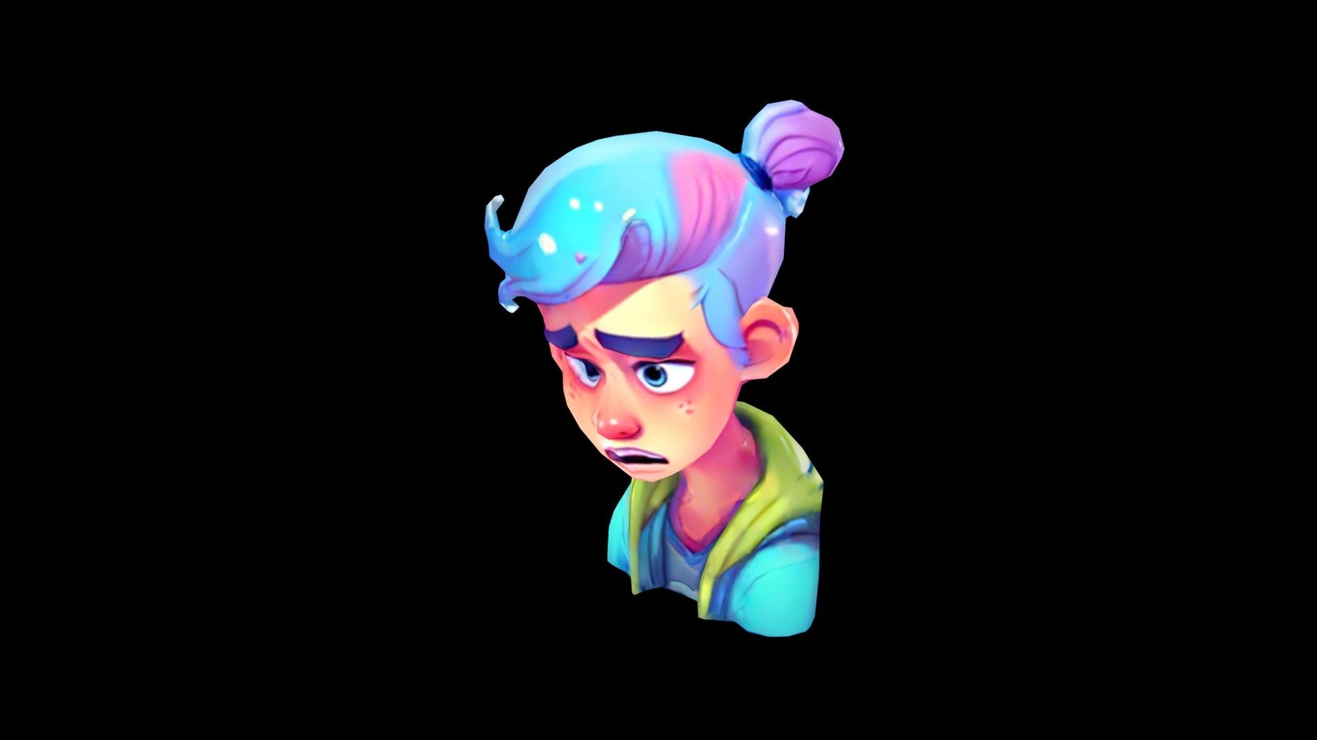 "Playful Pink Cartoon Facial Expressions" Nose H - Download Free 3D ...
