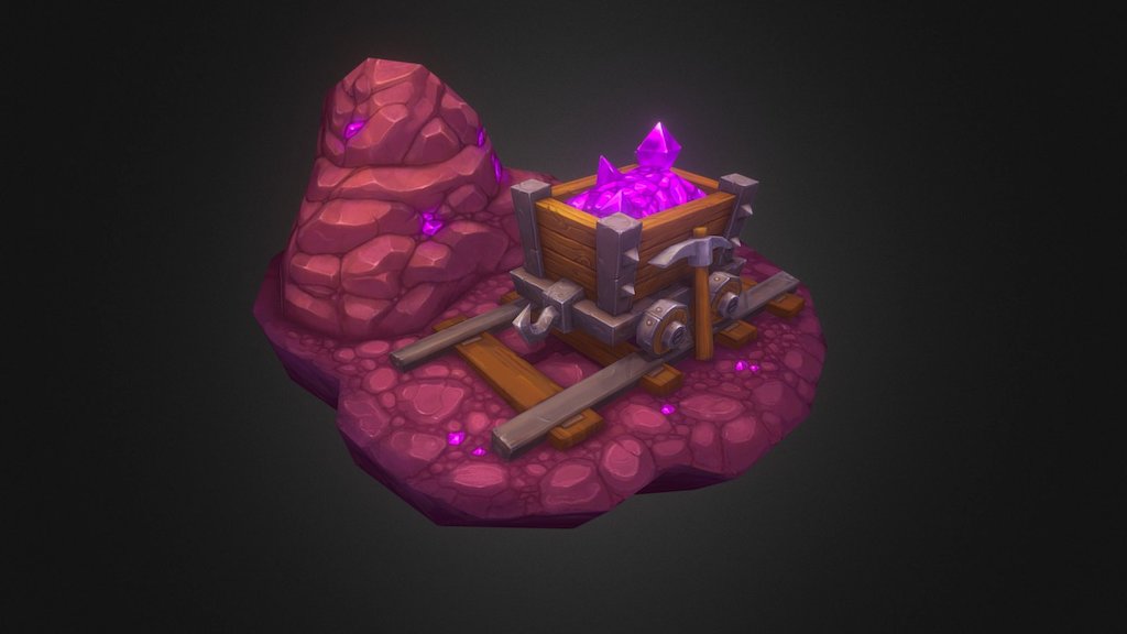Crystal Mine - 3D model by Heidvertu [35cc805] - Sketchfab