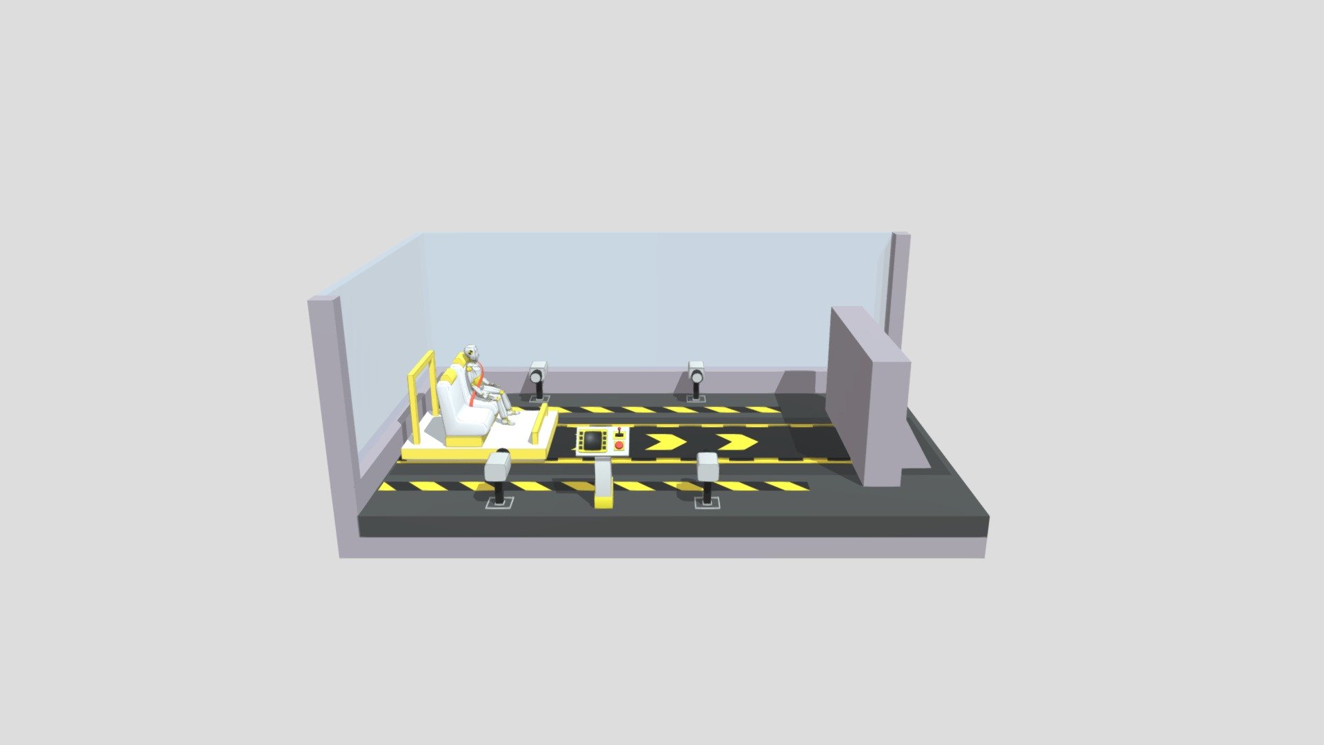 Car Crash Test Room - 3D model by monsteranft [35cd29d] - Sketchfab