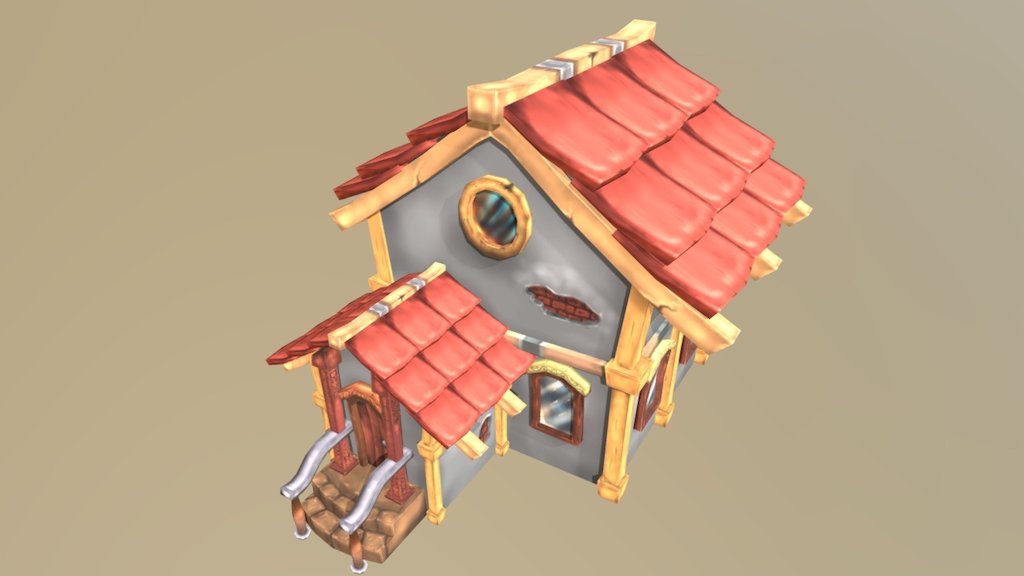 Villager House Sample 1 - 3D model by Vaerch3D [35d0502] - Sketchfab