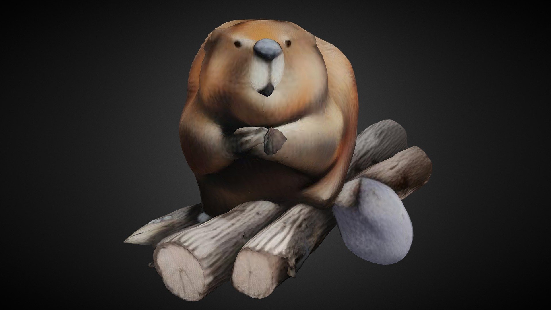 Beaver 3D model (based on 1 single 2D photo) - Download Free 3D model ...