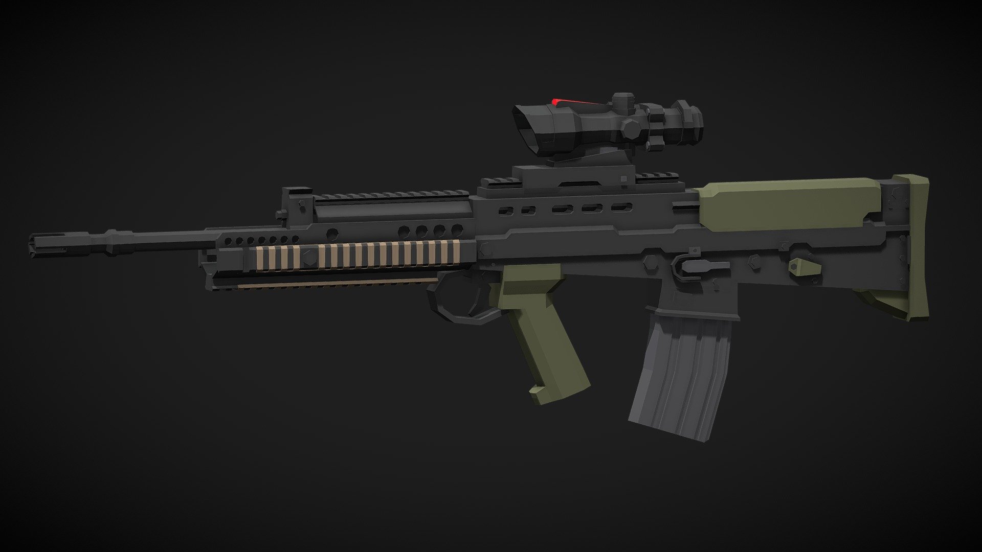 SA80 L85A2 - 3D model by Vextric [35d24dd] - Sketchfab
