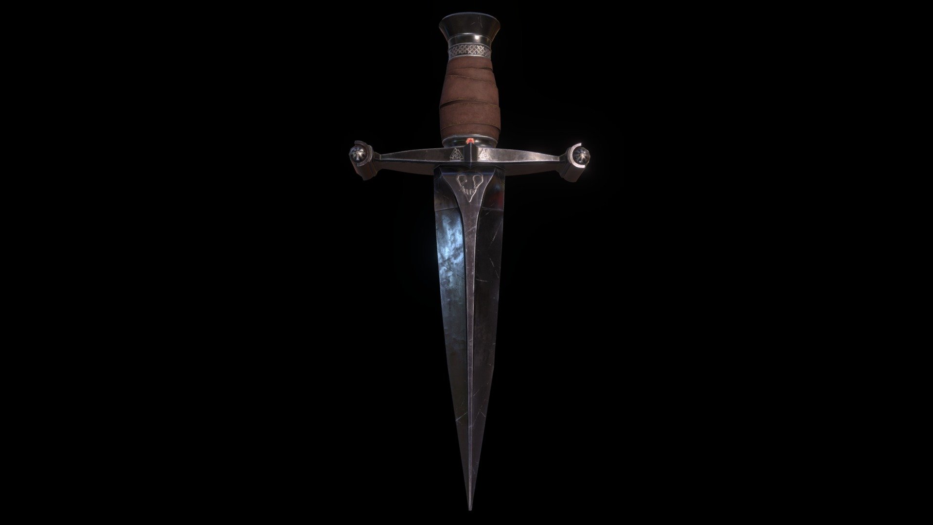 Dark Steel Dagger: Realistic Blade - 3D model by Hector.Valadez ...