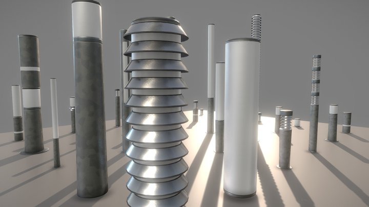 Light-columns 3D models - Sketchfab