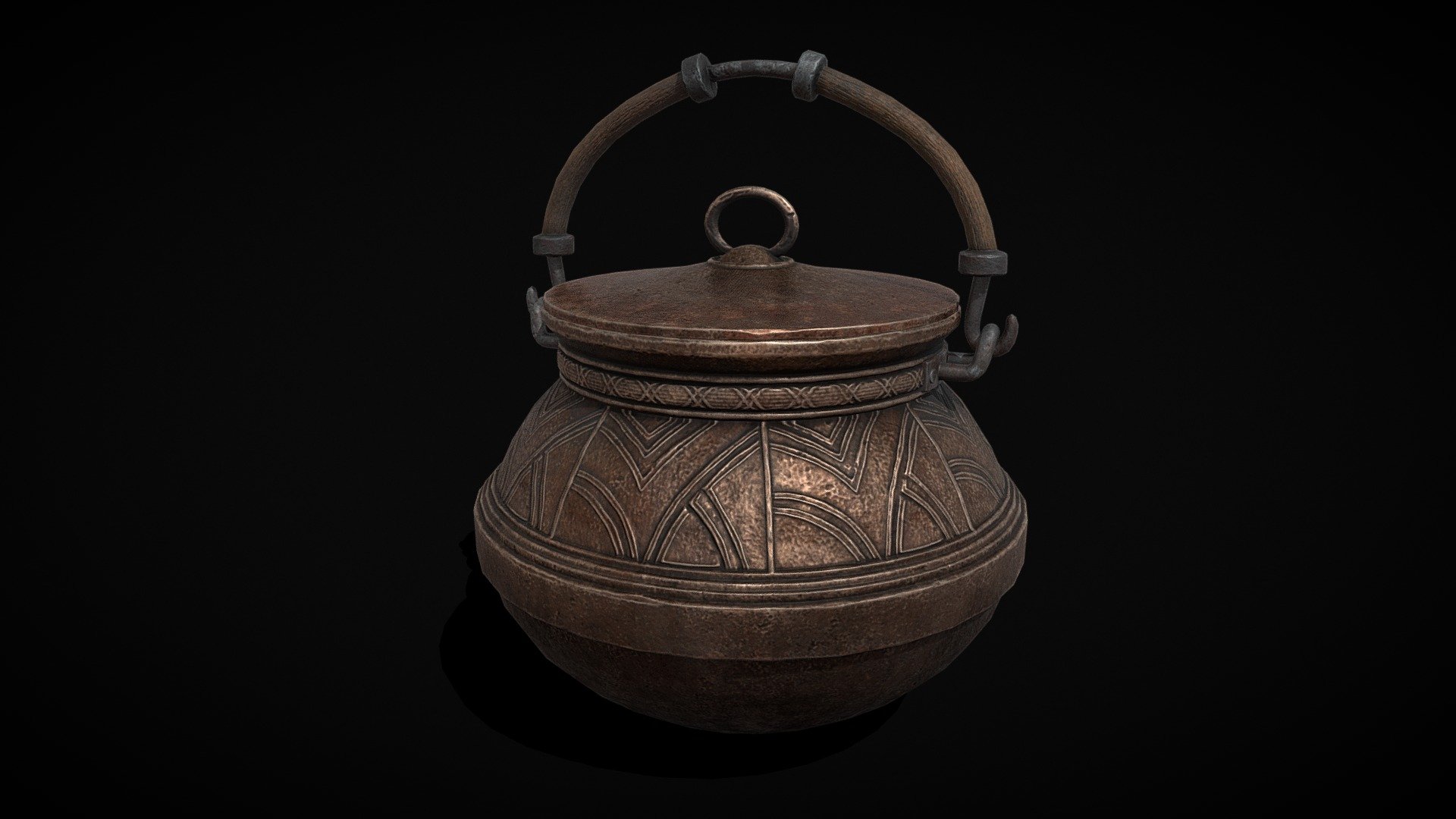Bronze Cooking Pot - Buy Royalty Free 3D model by GetDeadEntertainment ...