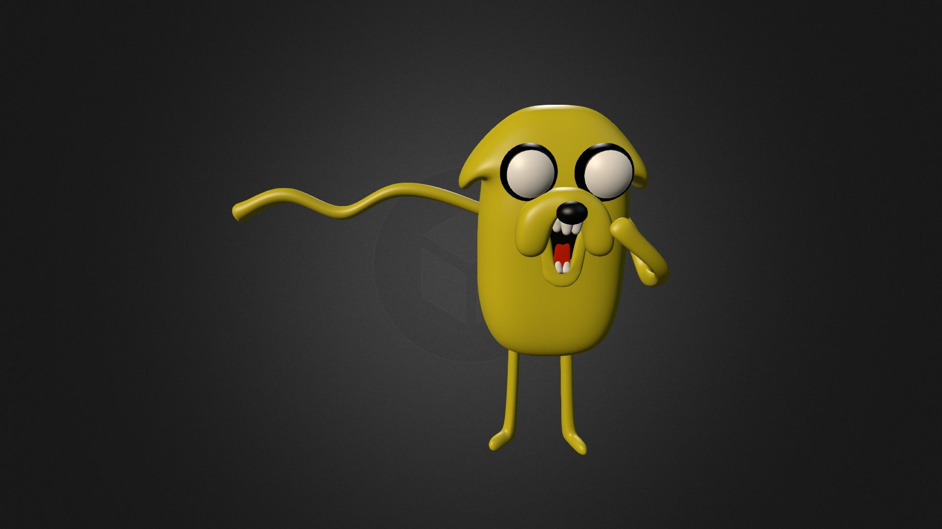 Jake Adventure Time - 3D model by Annigan :3 (@annigan) [35d9cc4 ...