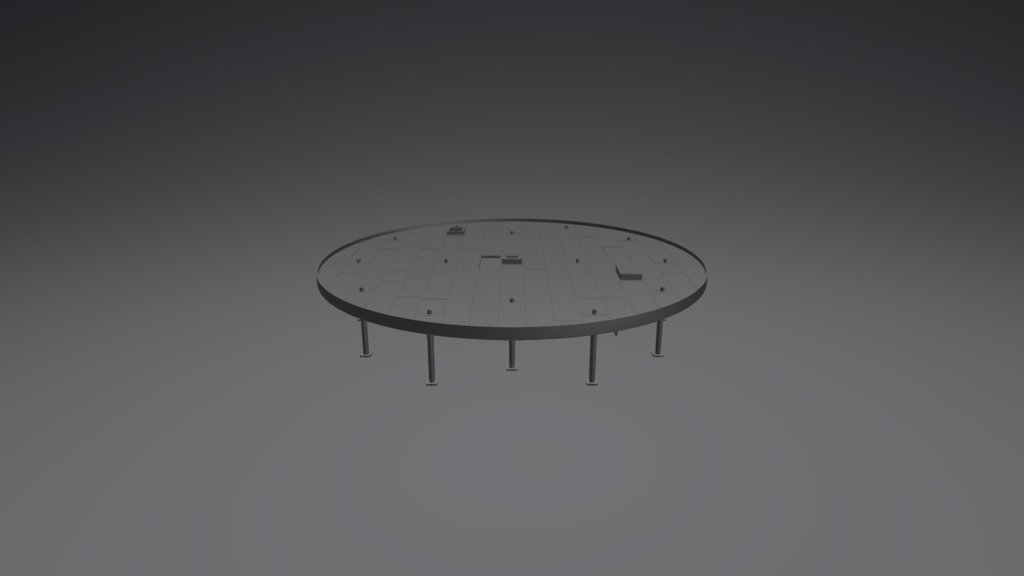Internal Floating Roof (IFR) for storage tanks - 3D model by FM ...