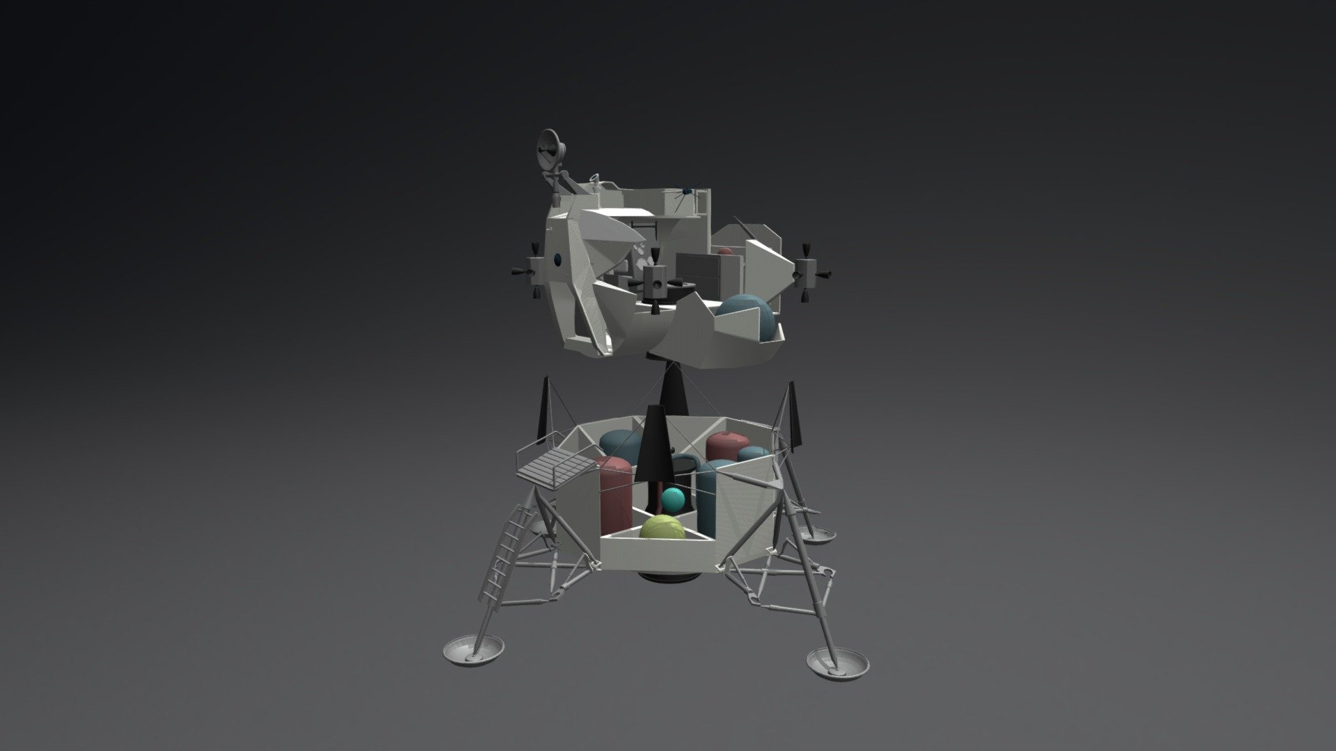 NET Apollo Eagle Lander - 3D model by PetriParkkinen (@PetriParkkinen ...