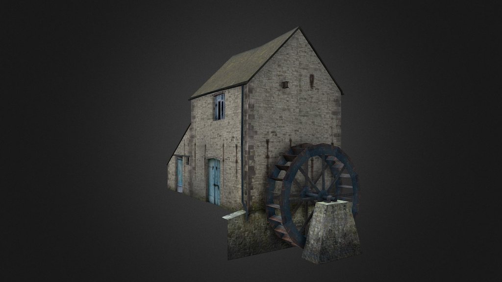Watermill - 3D model by jet_z_278 [35de1ab] - Sketchfab