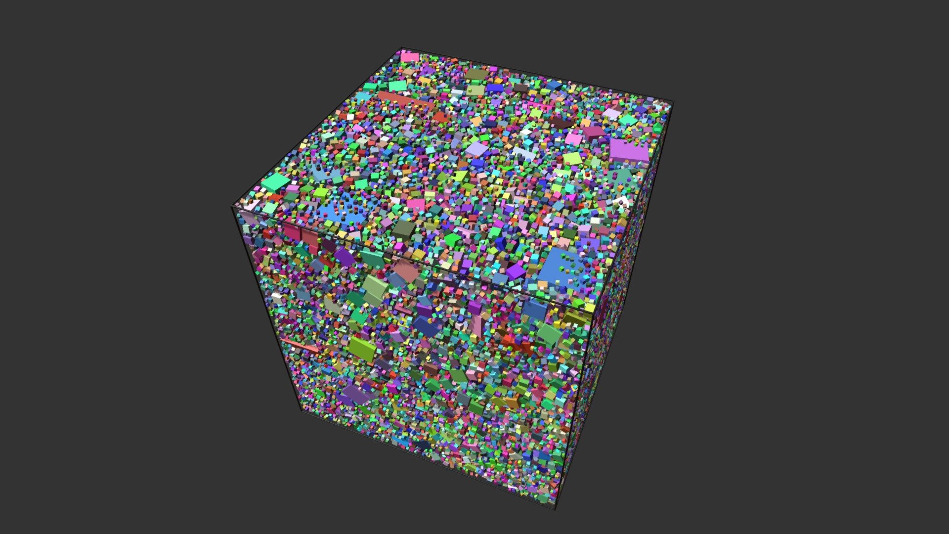 Cube packing - Buy Royalty Free 3D model by Paul Bourke (@pbourke ...