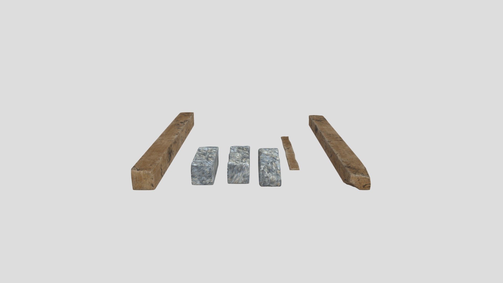 Brick And Planks - 3D model by gingershark5 [35e1d76] - Sketchfab