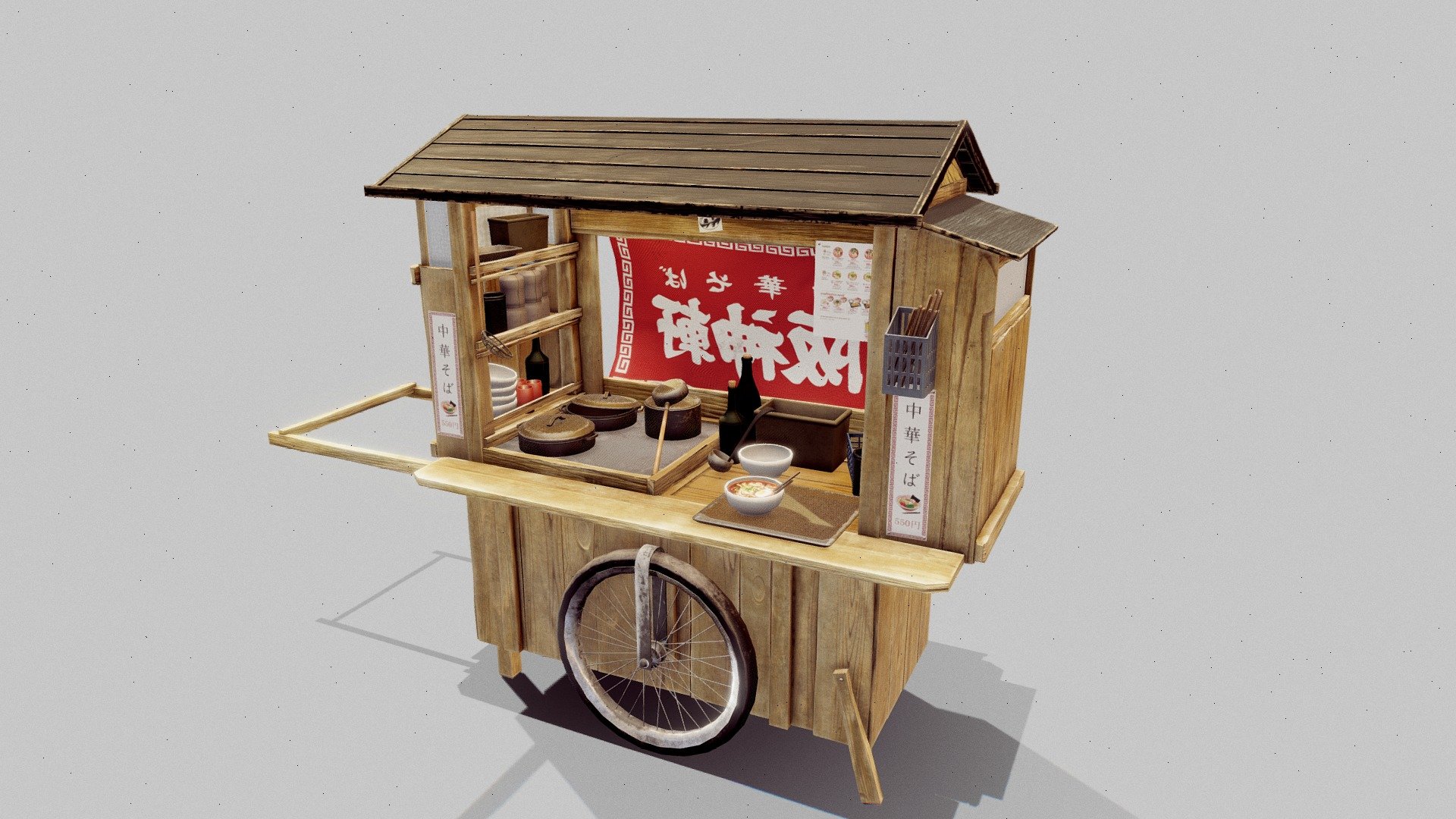 Ramen Stall Hanshinken - 3D model by Deni Kaharudin (@kaharu292 ...