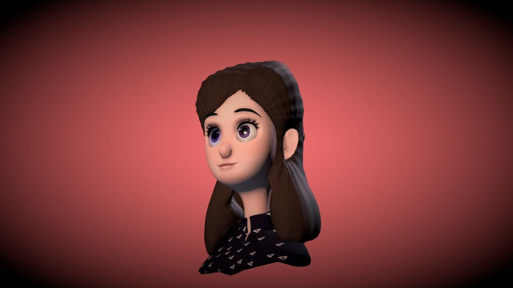 Cute Girl - 3D model by MayurDange (@MayurD) [35e39fe] - Sketchfab