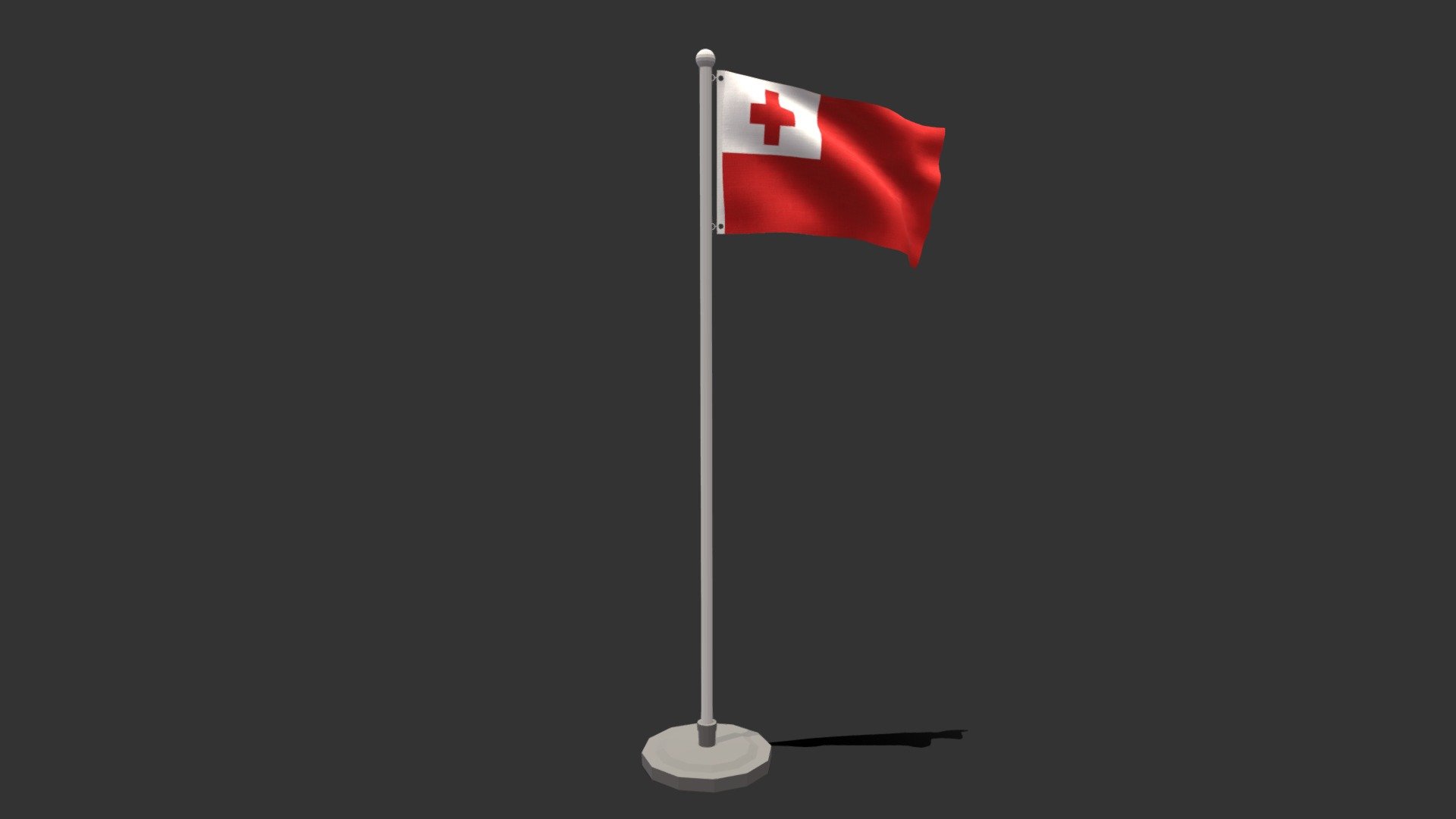 Low Poly Seamless Animated Tonga Flag - Buy Royalty Free 3D model by chroma3d (@vendol21 ...