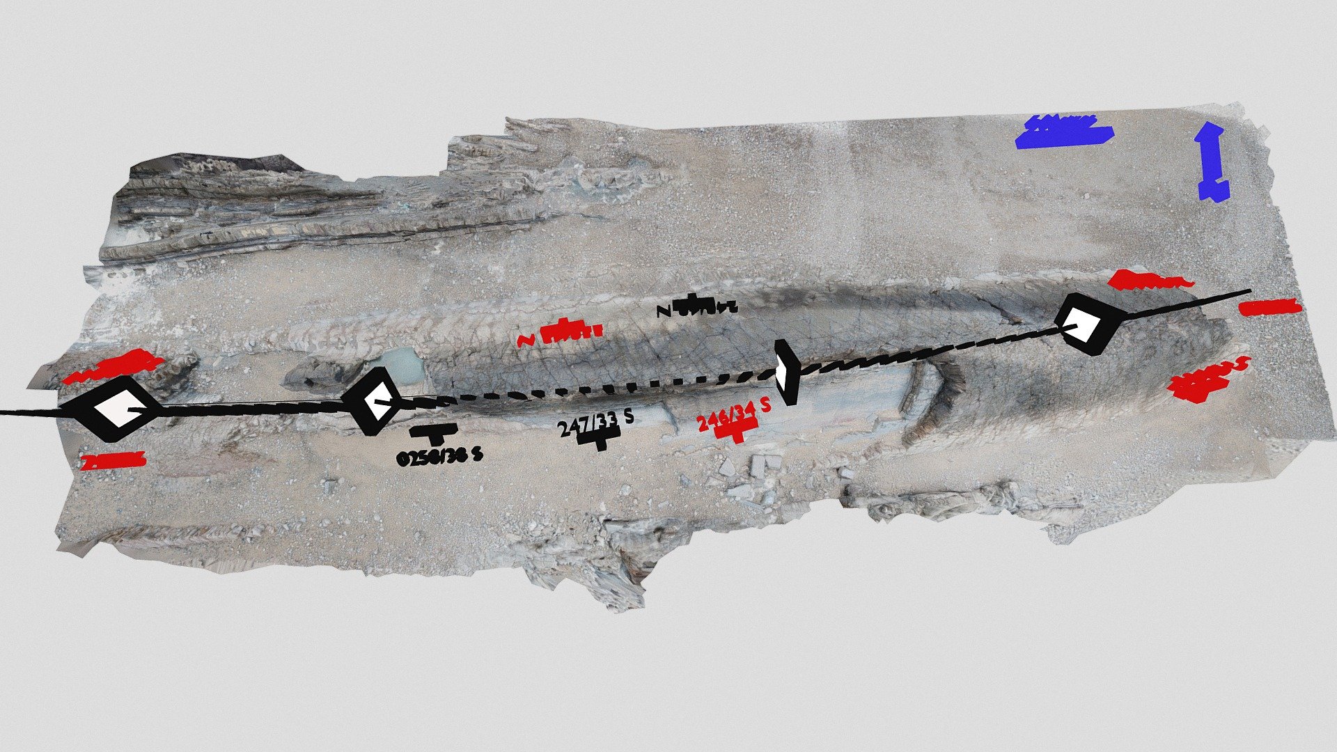 Whaleback_hi_res_annotated - 3D model by Department of Earth Sciences ...