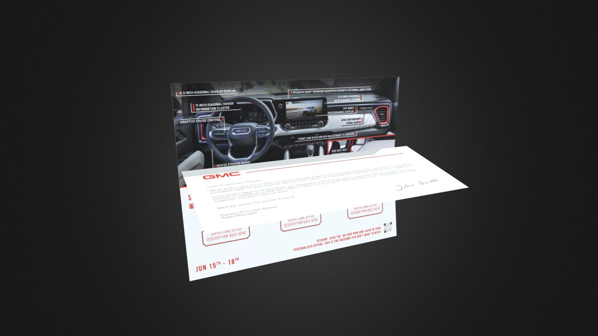 Stampede GMC - Invitation - Open Insert - 3D model by Alex Kuo ...