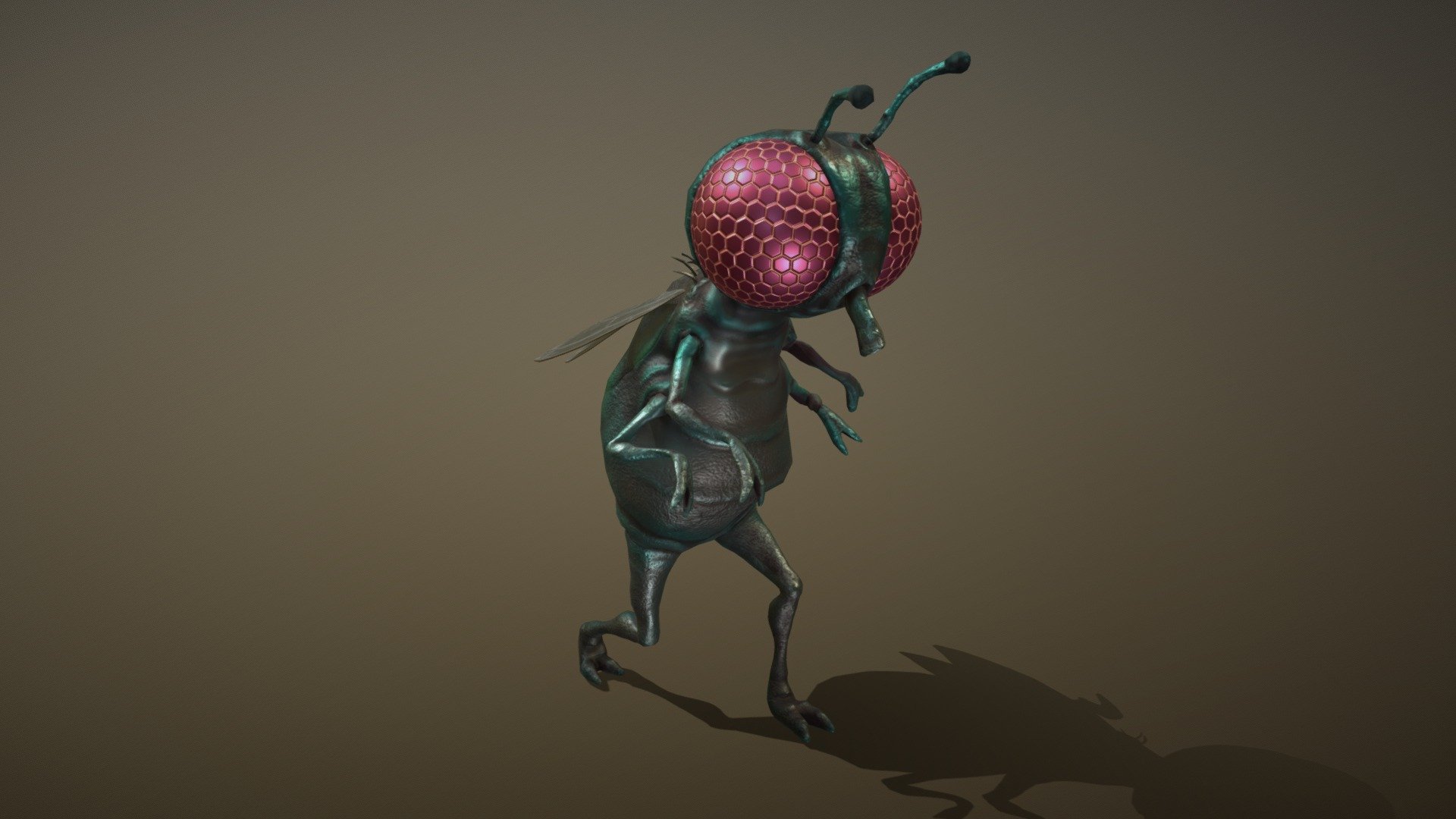 Mr. Fly Walk - 3D model by Tobias_Gronlund [35e588d] - Sketchfab