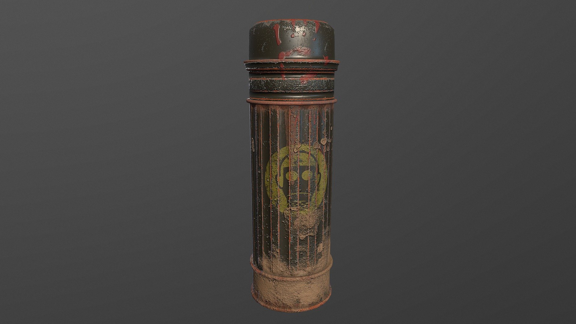 WW2 Gas Canister - 3D model by ByronH [35e61be] - Sketchfab