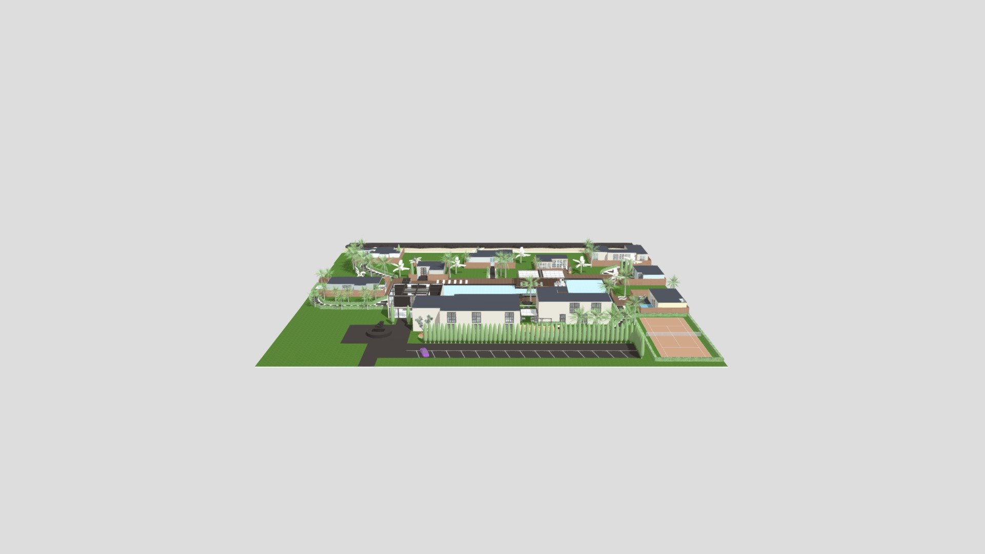 Luxury resort - Download Free 3D model by Home Design 3D (@homedesign3d ...