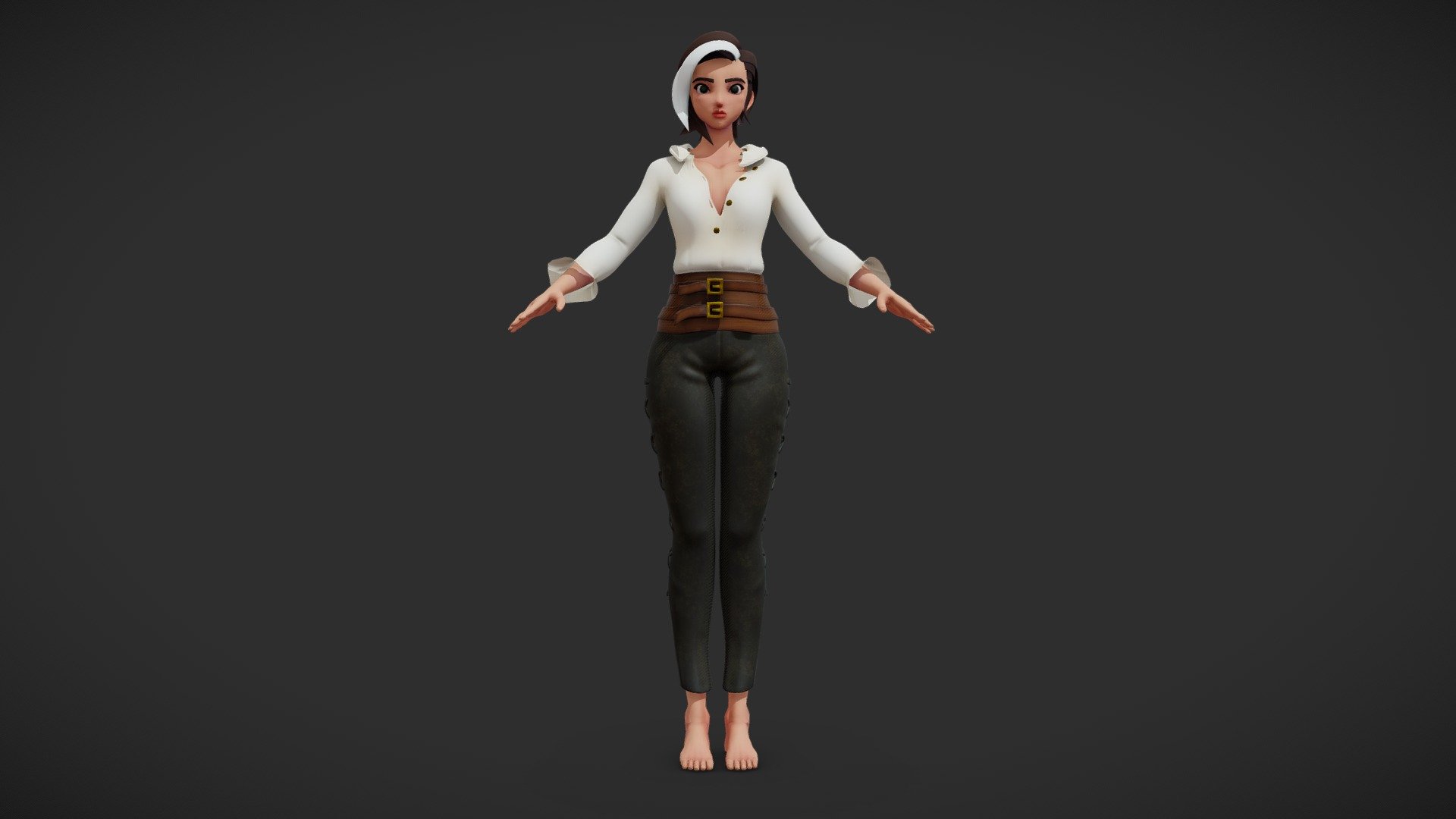 Stylized Female Base Mesh - Buy Royalty Free 3D model by Emmanuel ...