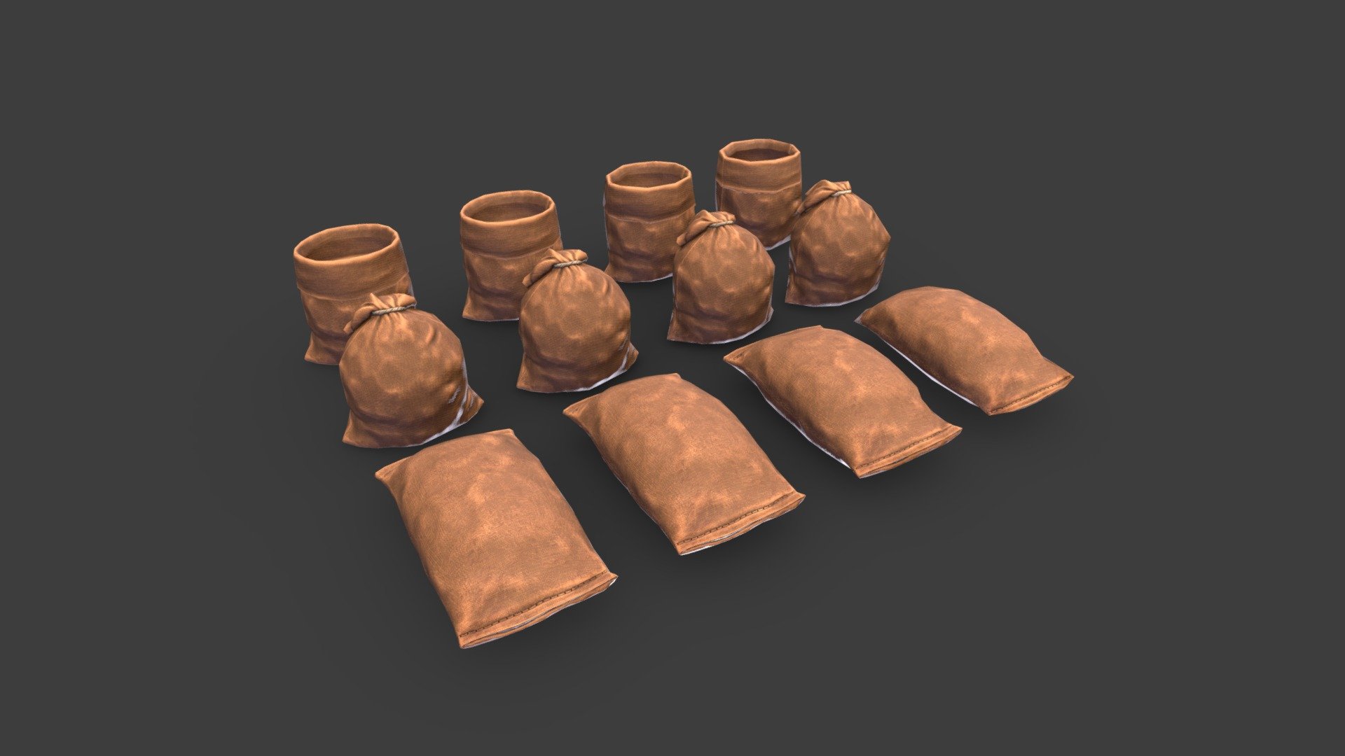 Fantasy Sacks(BeBrave) - 3D model by kumabeer [35e91d2] - Sketchfab