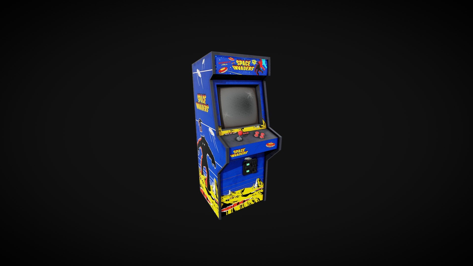 Space Invaders Arcade Machine - 3D model by Anzej_ [35ed085] - Sketchfab