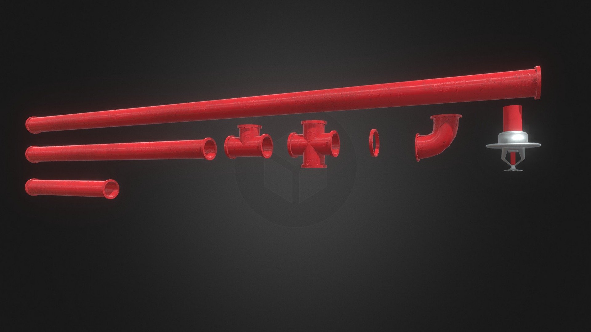 Modular Sprinkler System - 3D model by KristinStetz [35ed812] - Sketchfab