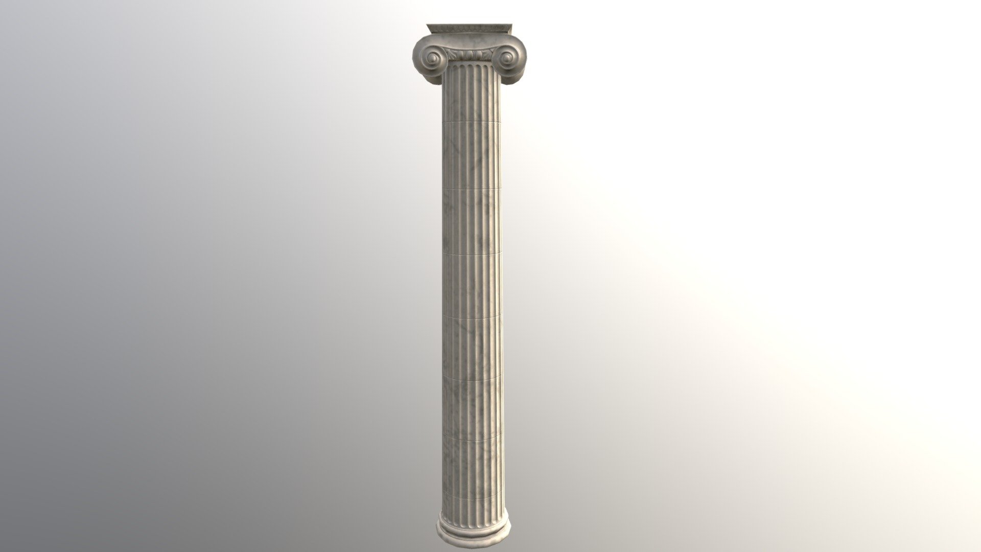 Ionic column - 3D model by funreality [35f57af] - Sketchfab