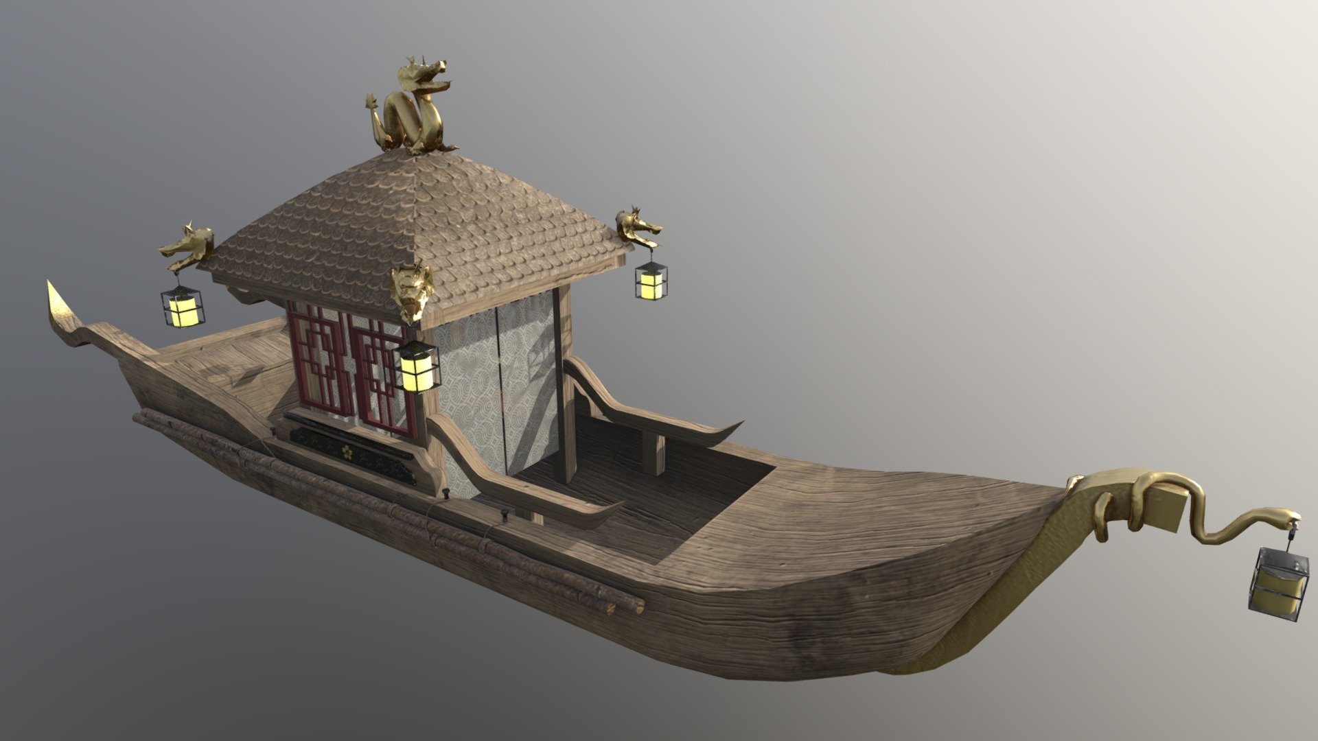 Boat - Download Free 3D model by Pikas [35f5fc6] - Sketchfab