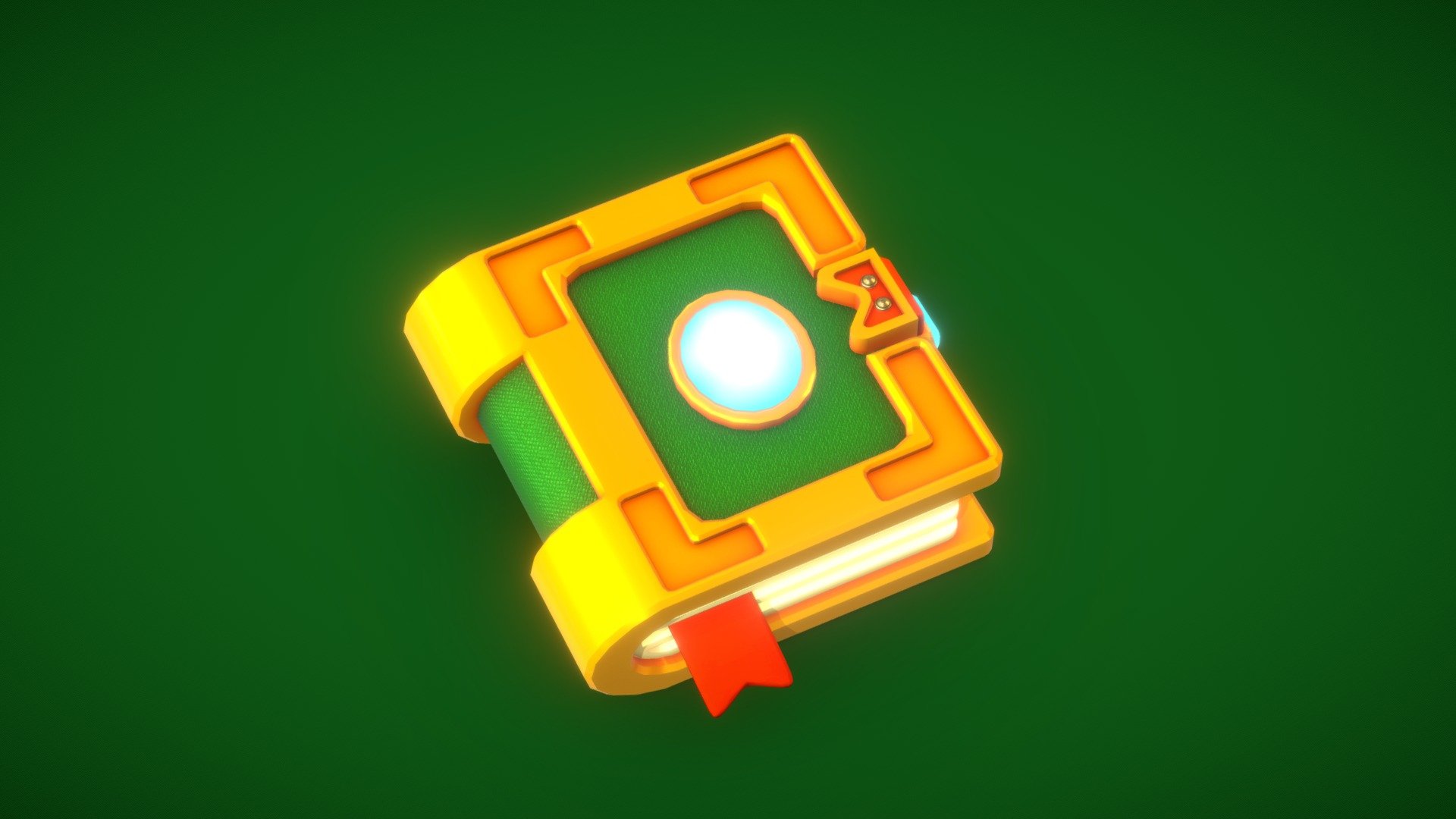 Stylized Low Poly Fantasy Spell book - Buy Royalty Free 3D model by ...