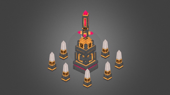 Minecraft mechanical Obelisk [Animated] - 3D model by Mr.Damien_Hazard ...