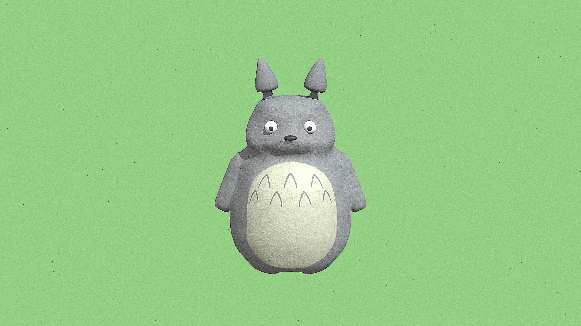 Totoro - 3D model by tiachuii [35f9a3e] - Sketchfab