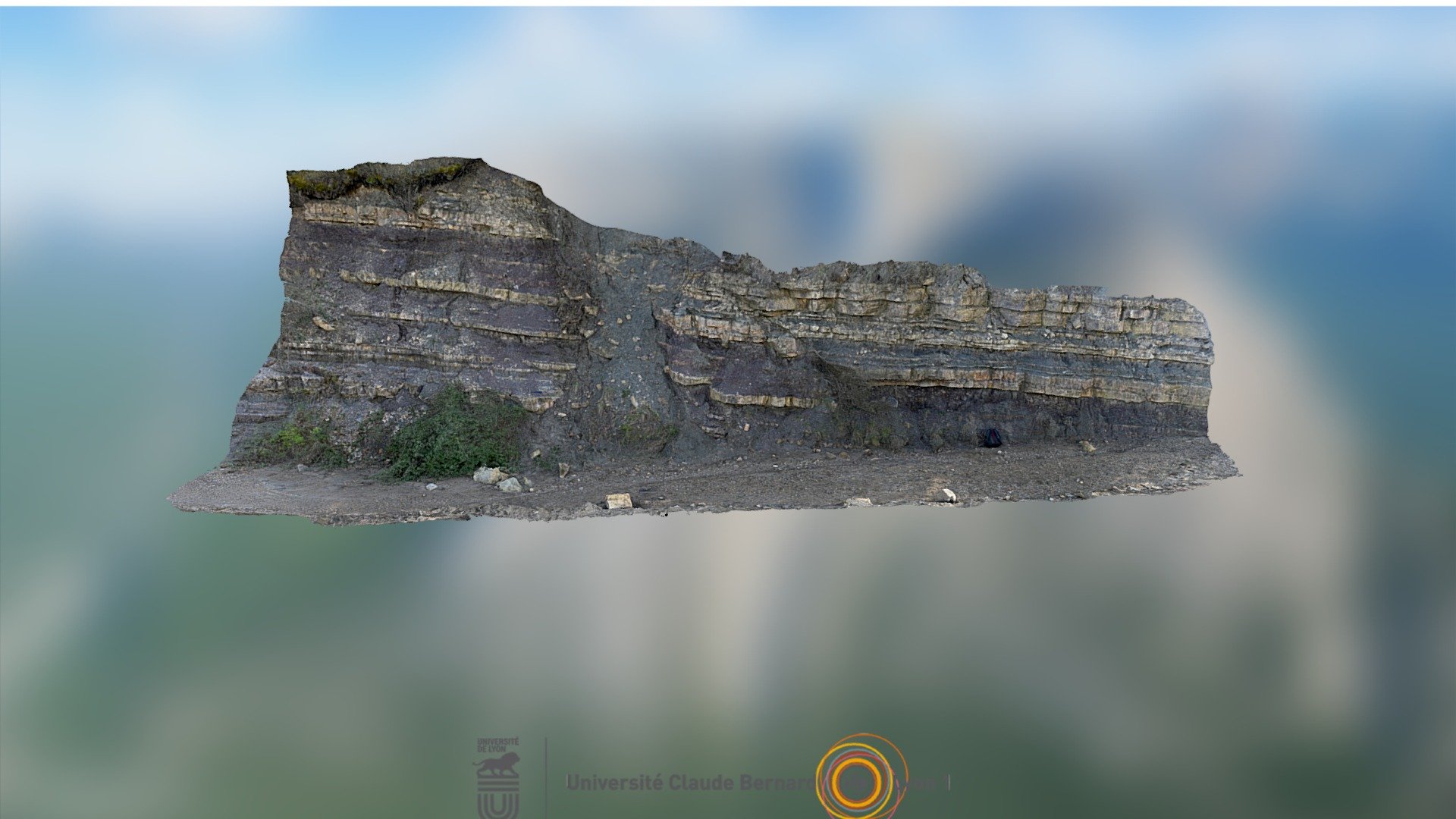 Sedimentary outcrop (Mid Triassic) - 3D model by OSU_Lyon1 [35fc57e ...