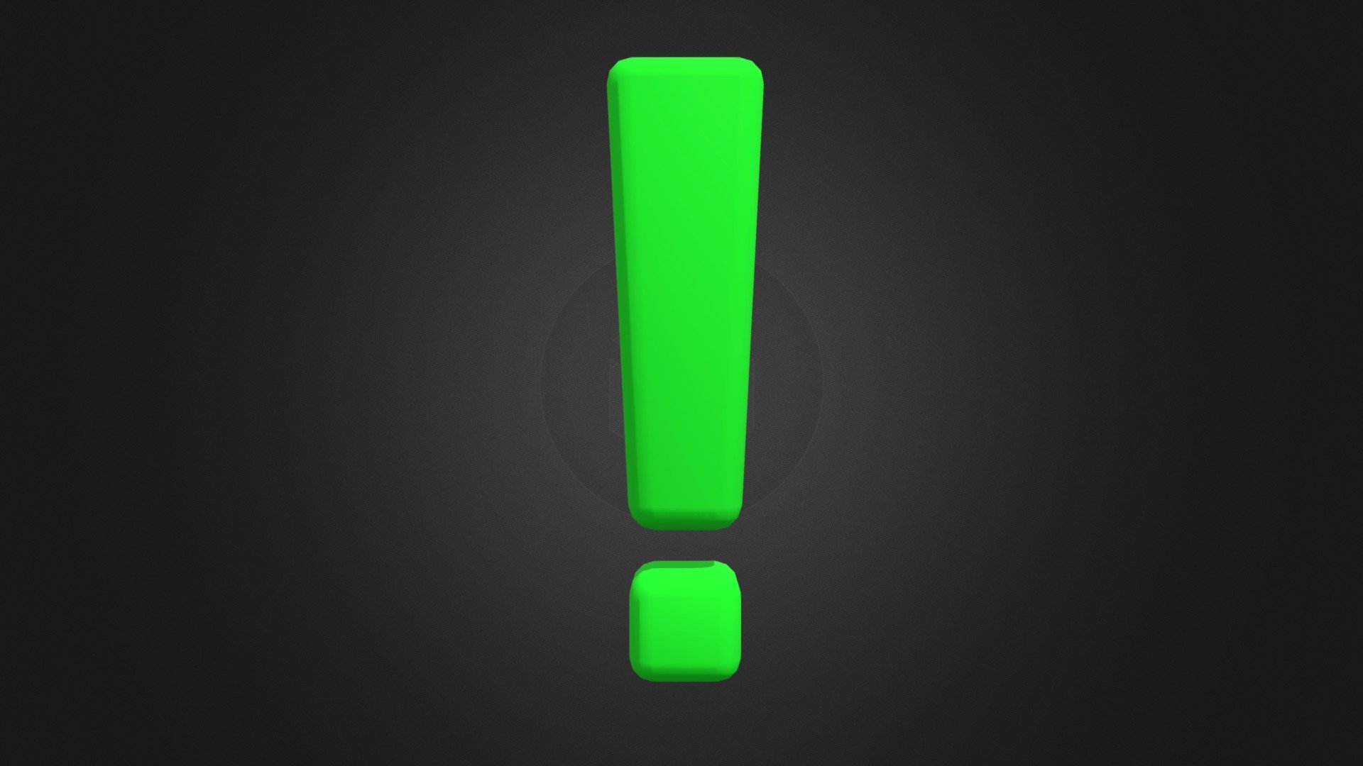 Exclamation Mark 3D icon - Download Free 3D model by summer57 ...
