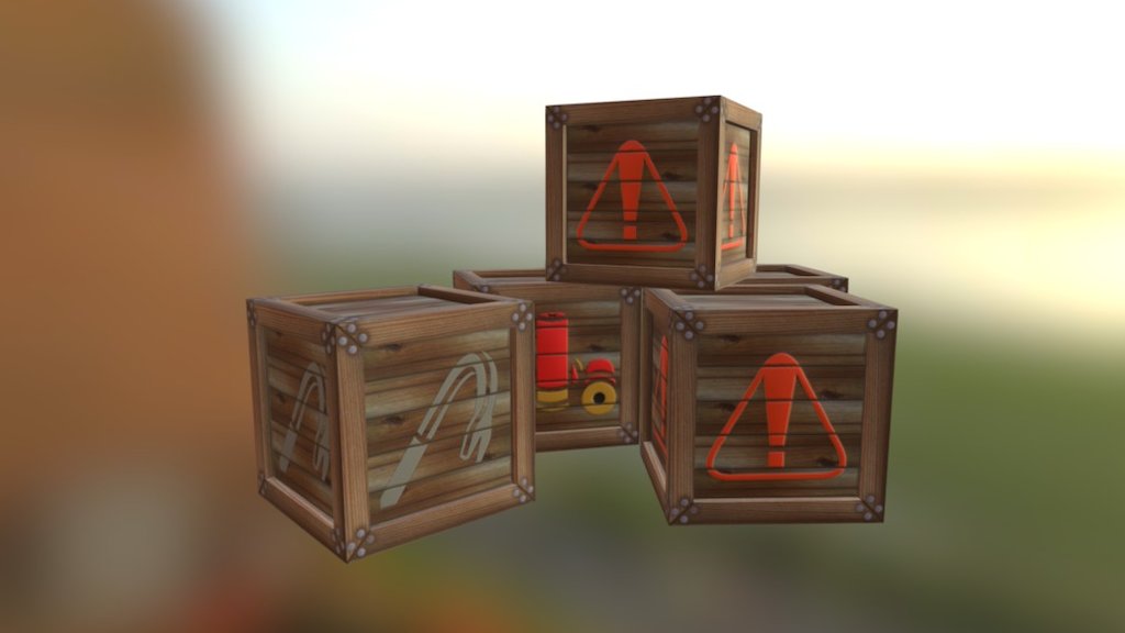FWXB1134 Crate stack - 3D model by Eli De Carteret (@elidecarteret ...